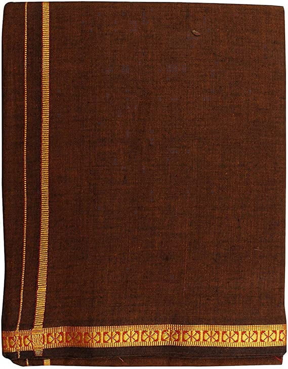 Stylesindia Fancy Border Colored Single Layer Dhoti Mundu Vesti 2.0mts ...