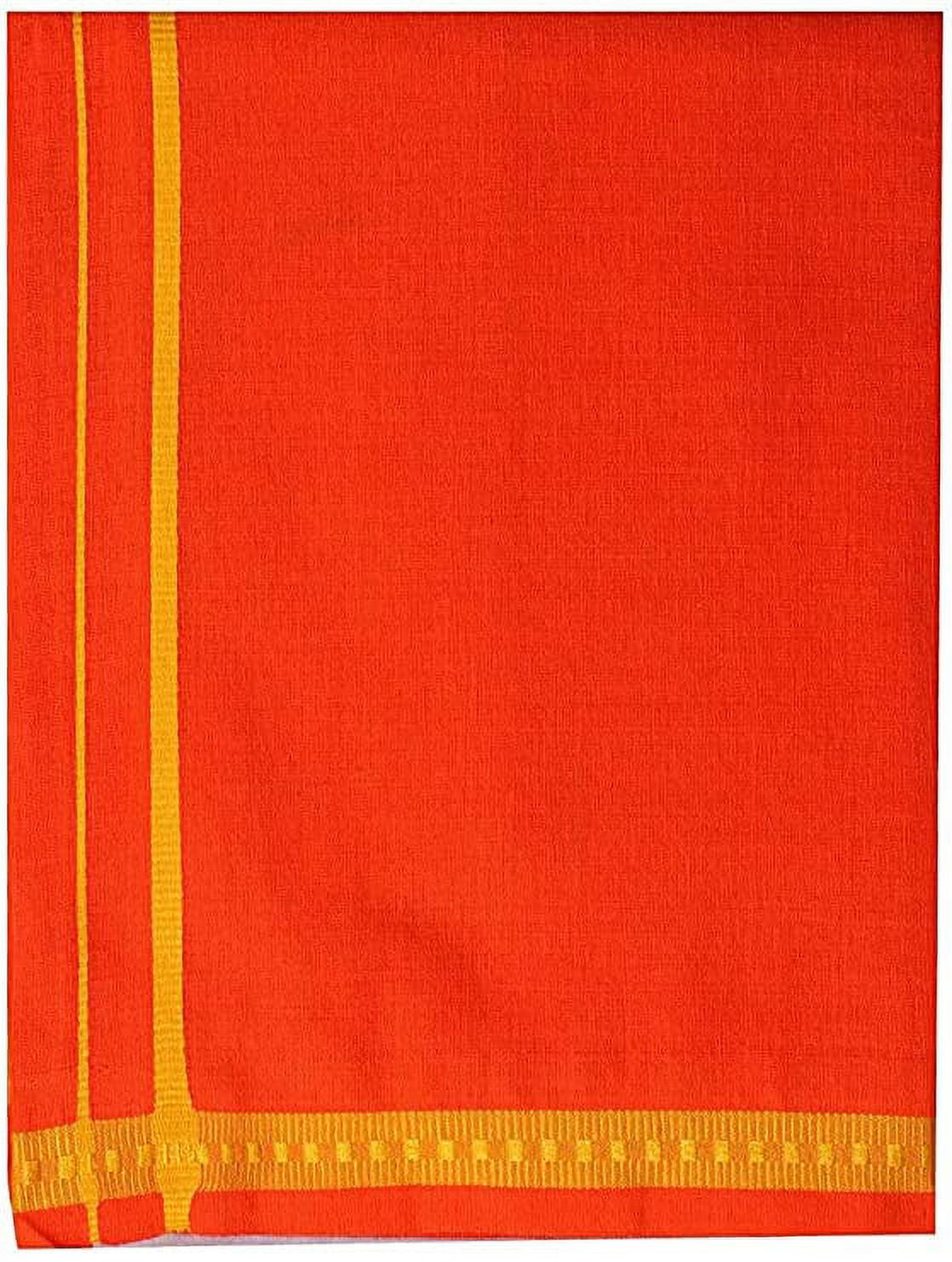 Stylesindia Fancy Border Colored Single Layer Dhoti Mundu Vesti 2.0mts ...