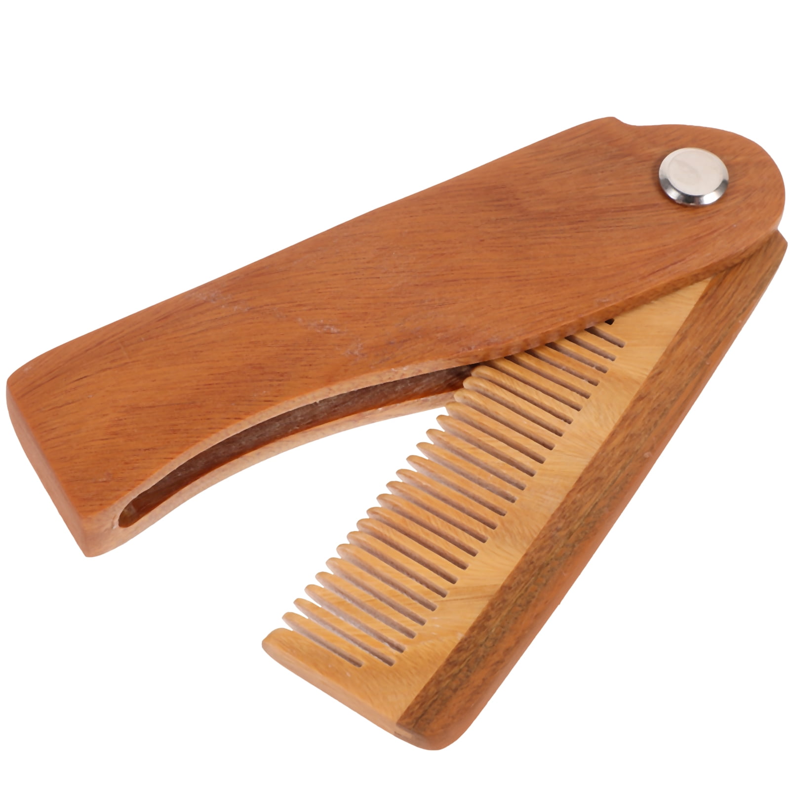 Styling Mens Hair Comb Folding Beard Green Sandalwood Portable Brush ...