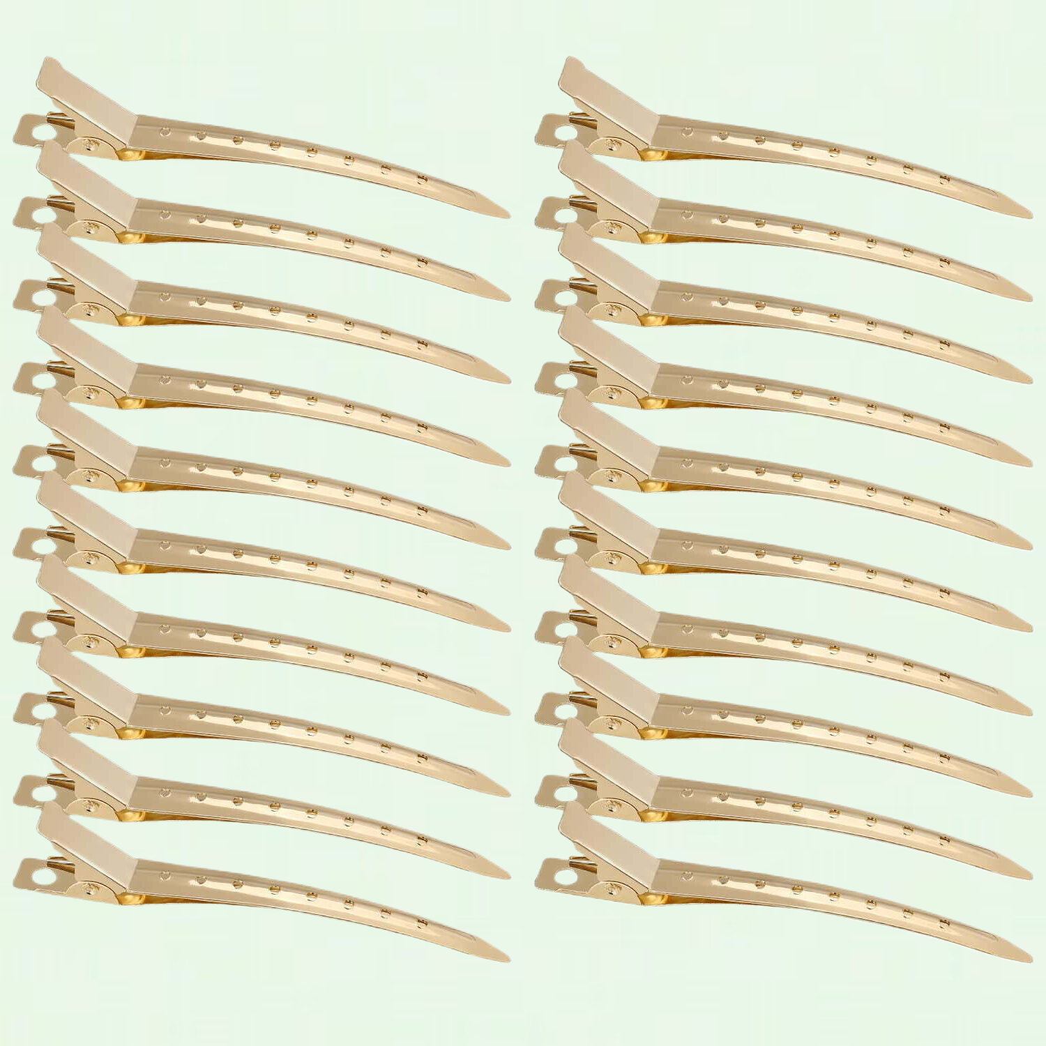 Styling Sectioning Hair Clips Set of 24, Metal Duck Bill Alligator ...