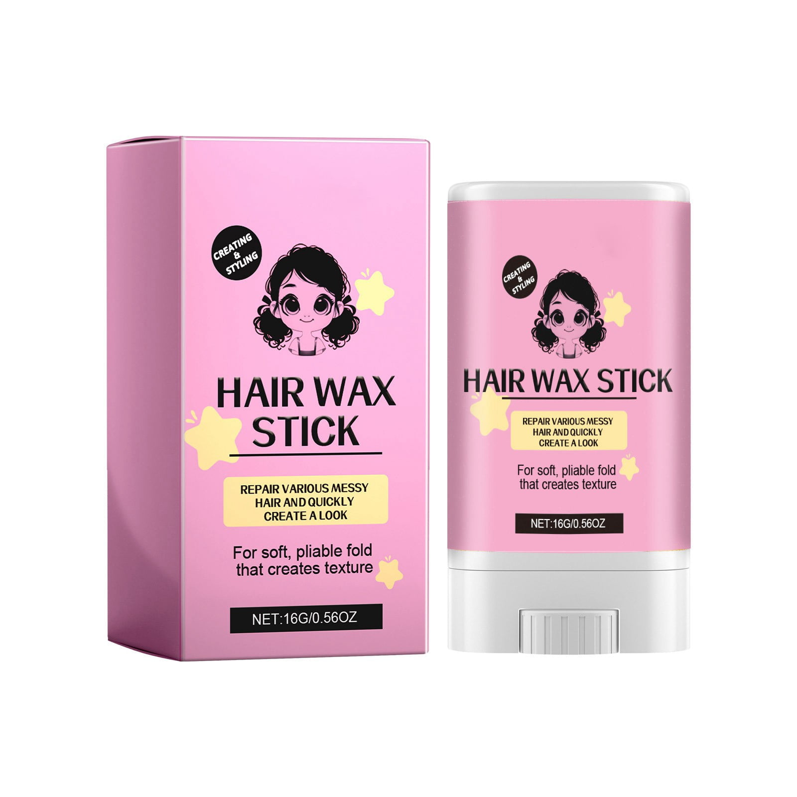 Styling Wax Stick For Moisturizing Portable Hair Sorting Increasing Luster Long Lasting Styling