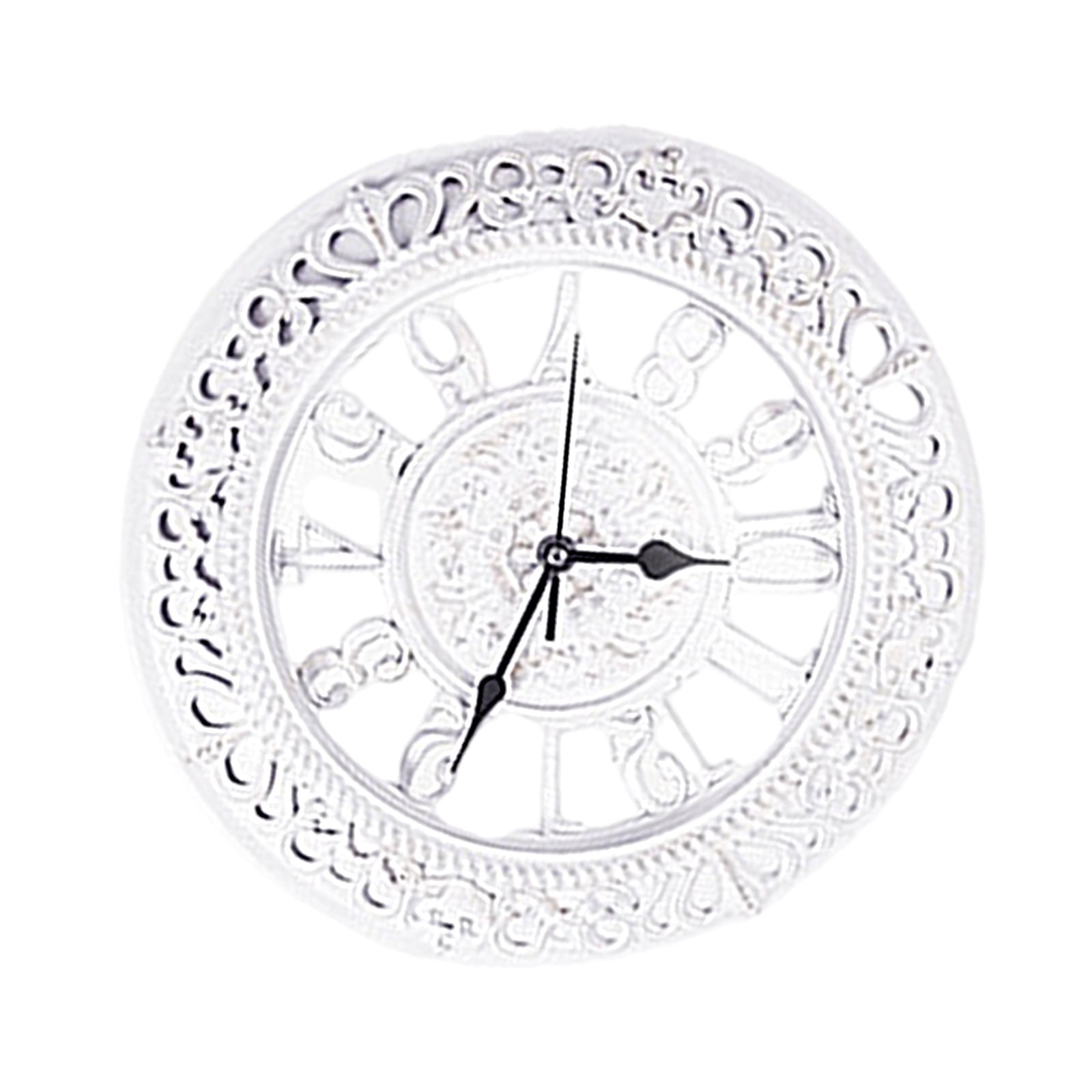 Stylish 12inch Round Wall Clock with Silents Quartzs Movement Enhances ...