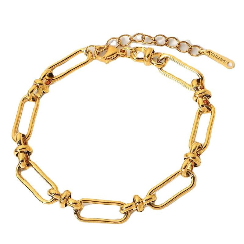 Stylish 18K Gold Plated Crosses Link Chain Bracelet Decoration for ...