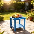 Stylish 2‑Tier Outdoor Side Table, Weather‑Resistant HIPS Patio End ...
