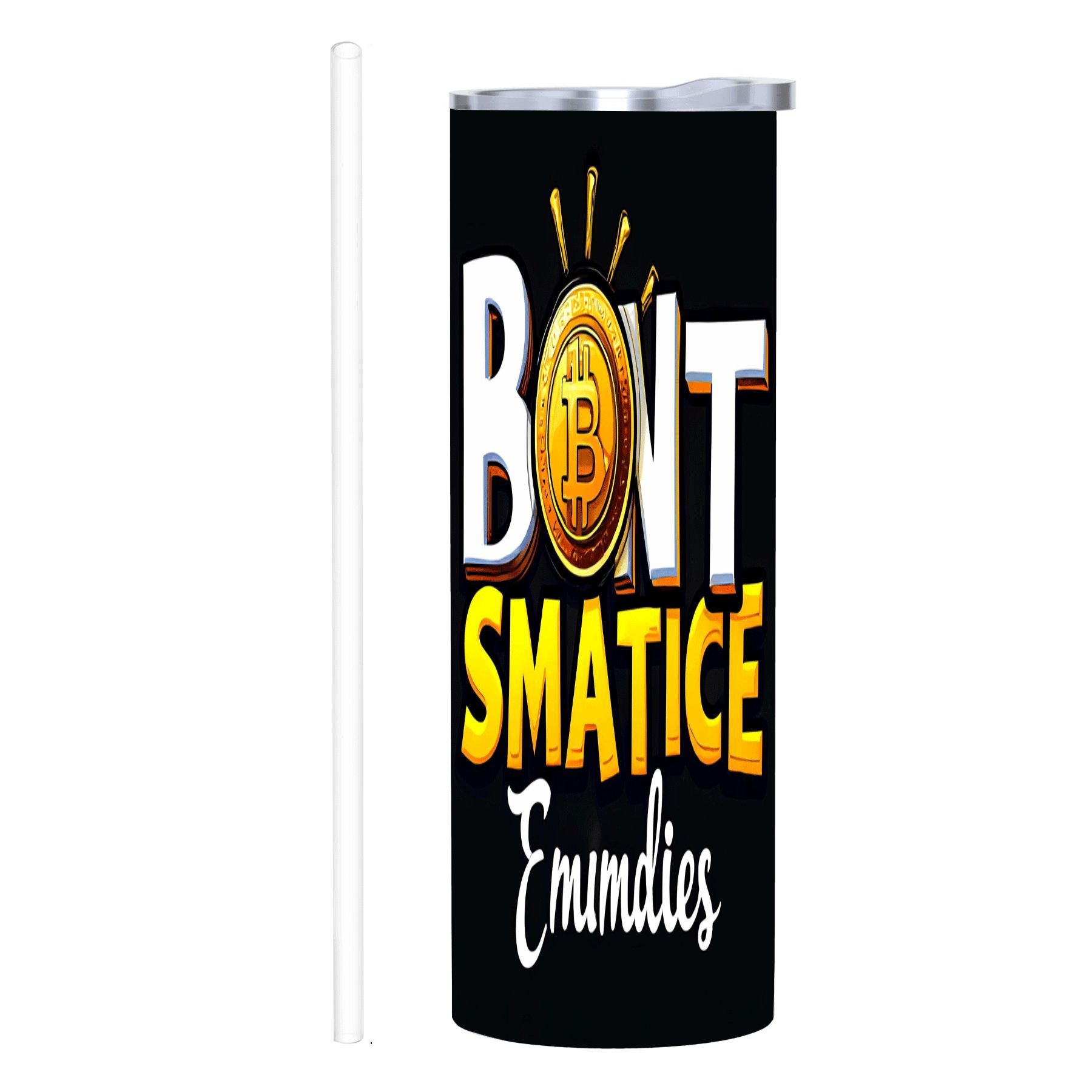 Stylish 20 oz Stainless Steel Insulated Tumbler with Bold ' BON MATIC ...