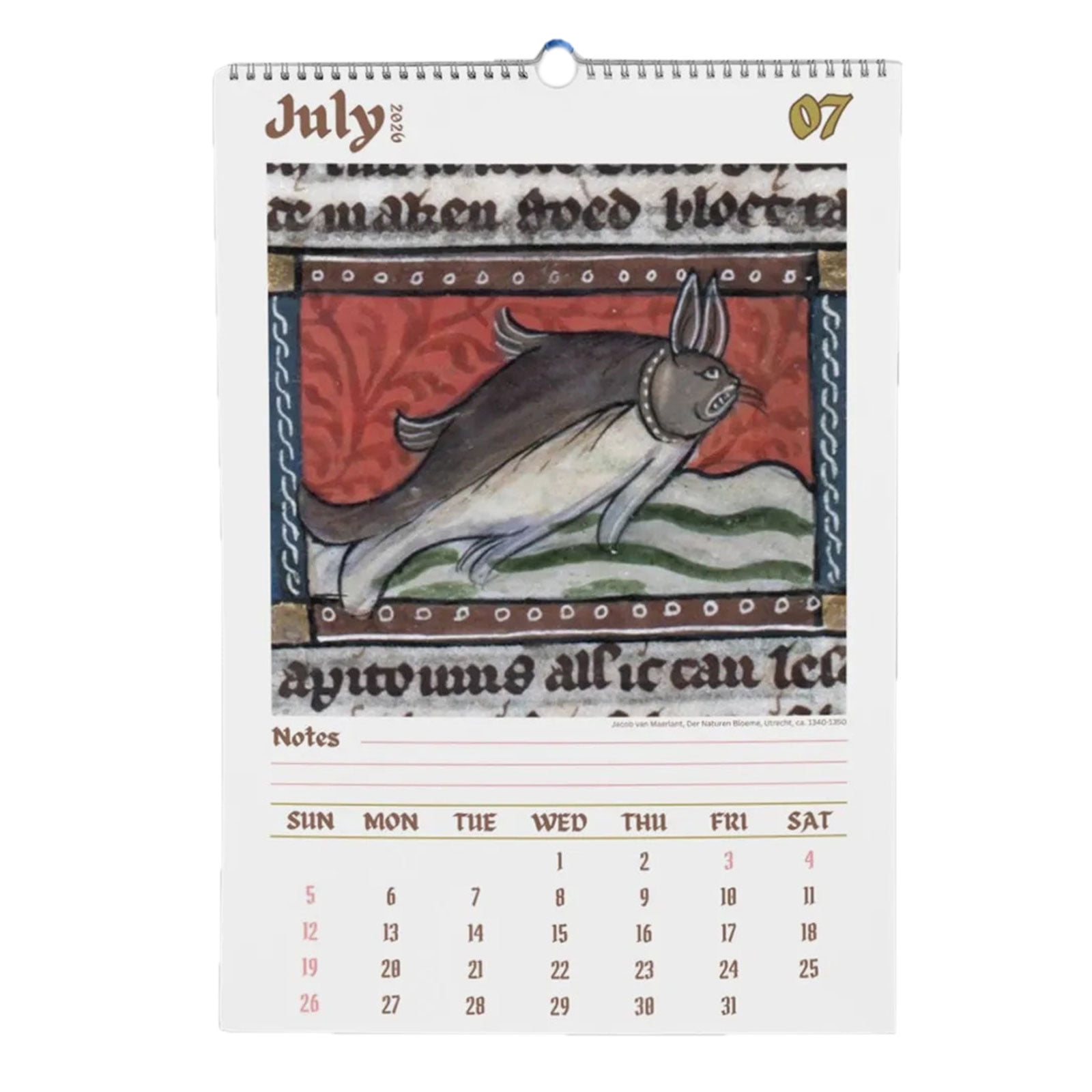Stylish 2026 Calendar Wall Calendar with Thich Paper Materials Friendly ...
