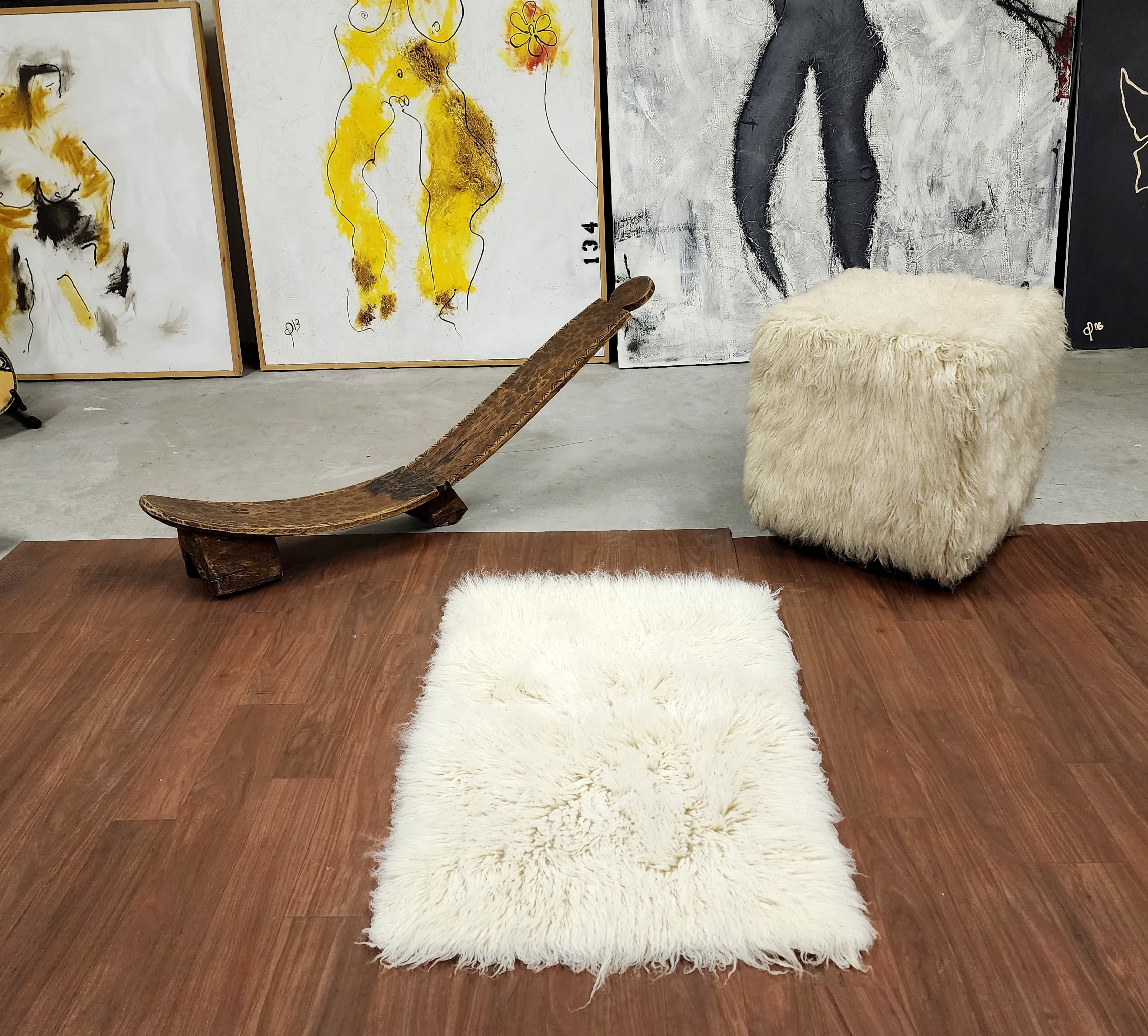 Stylish 2x3 Flokati Rug. Soft and fluffy 3” long pile. 100% natural ...