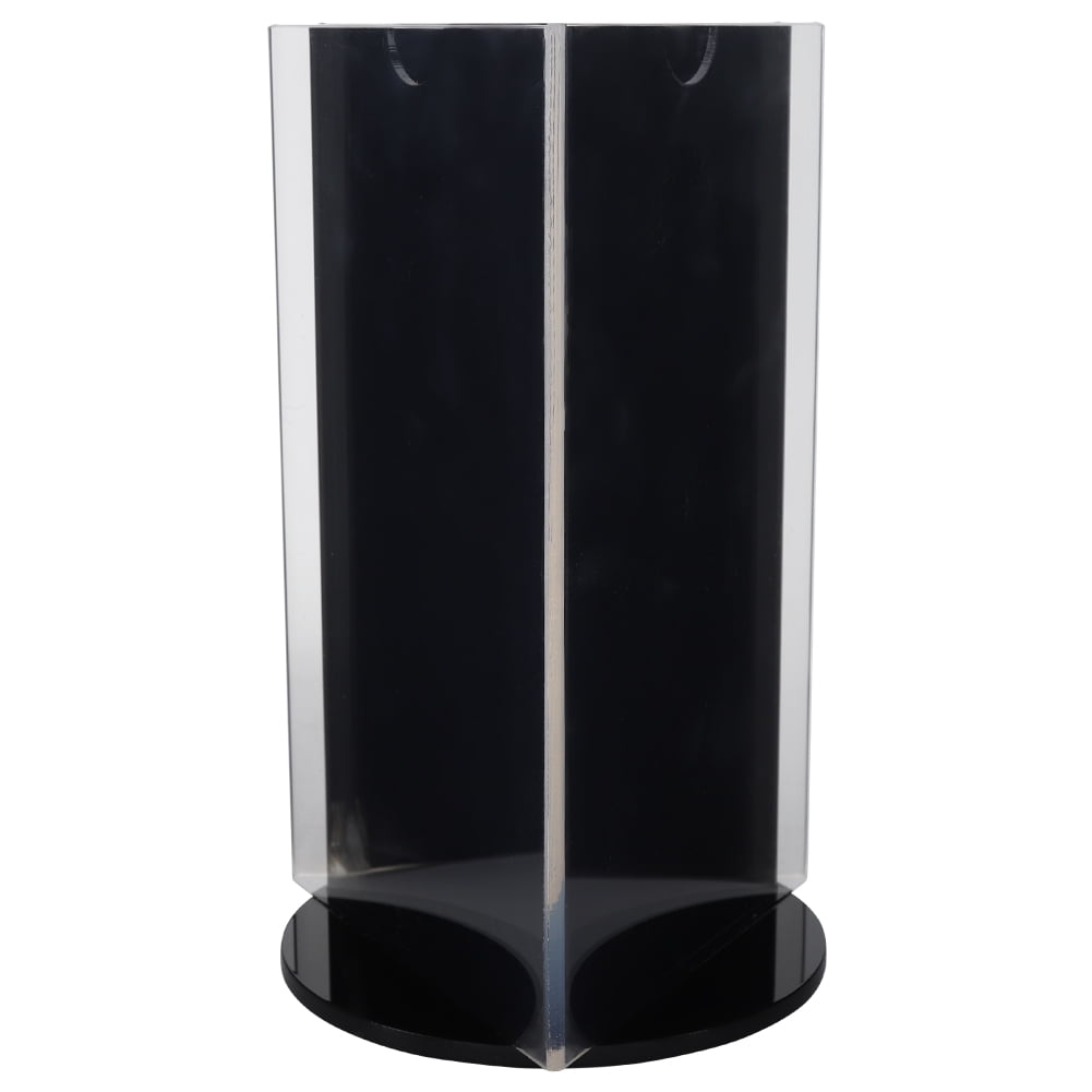 Stylish 3 Sides Rotating Clear Photo Frame Holder for Poster Picture ...