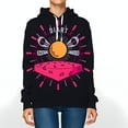 Stylish 3D Black Hoodie with Vibrant Graphic Design - Circular Dial ...