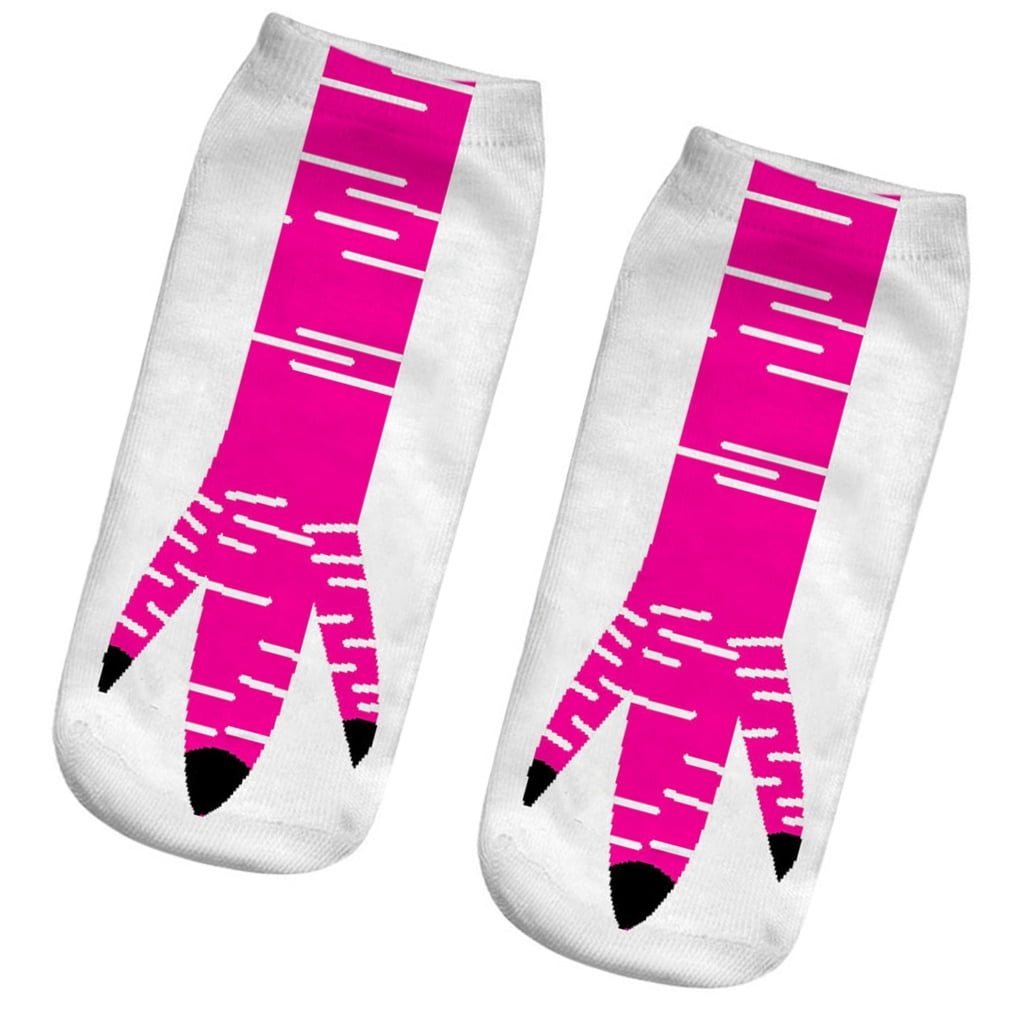 Stylish 3D Printed Chicken Claw Pattern Short Ankle Socks for Men and ...