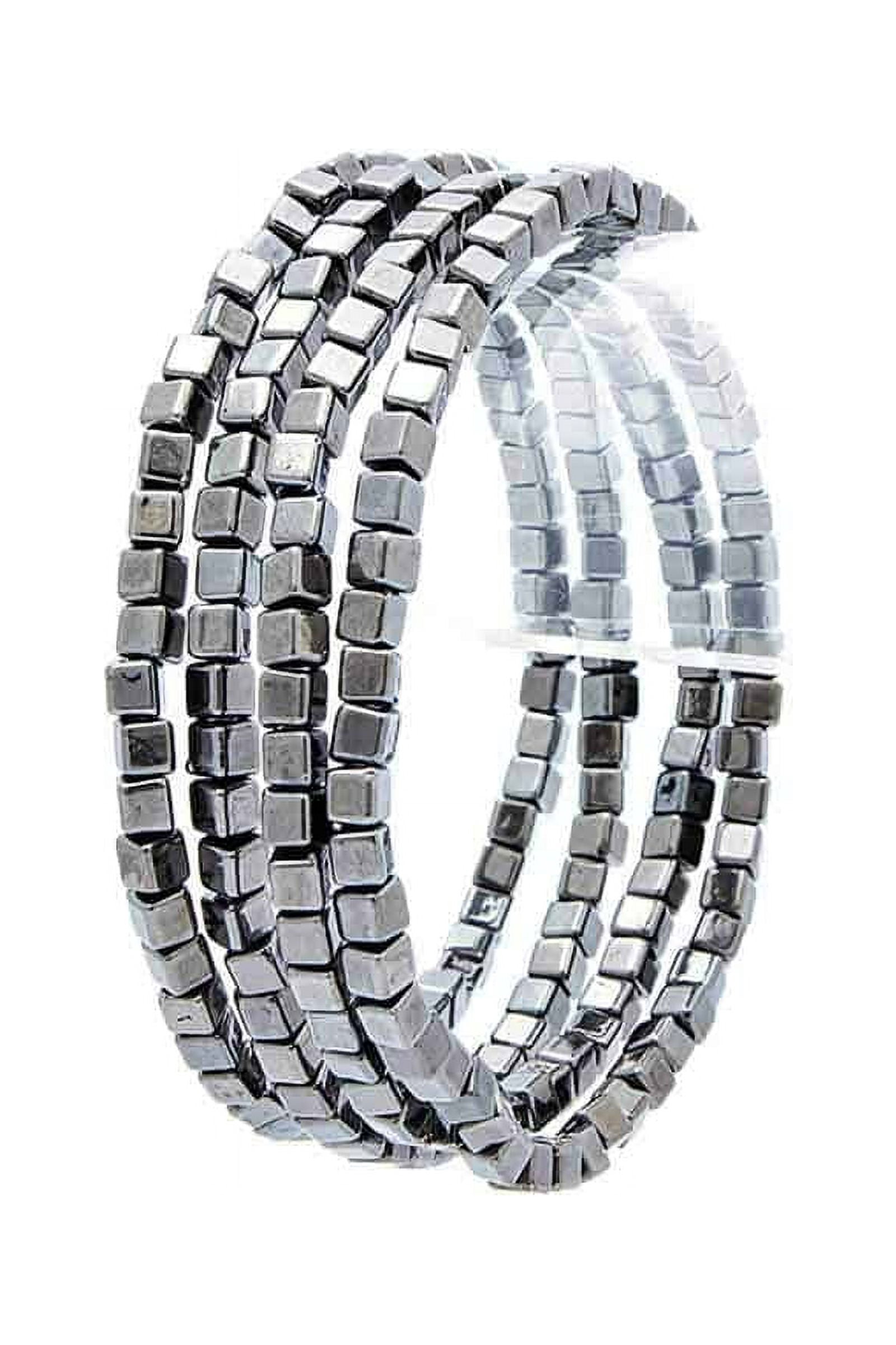 Stylish 4 Layer Square Bead Bracelet - Walmart.com
