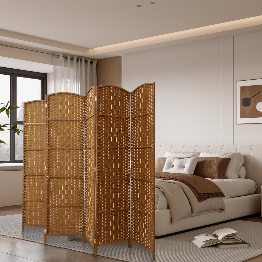 Stylish 6 Panel Room Divider - Beautiful Folding Screen Crafted from ...