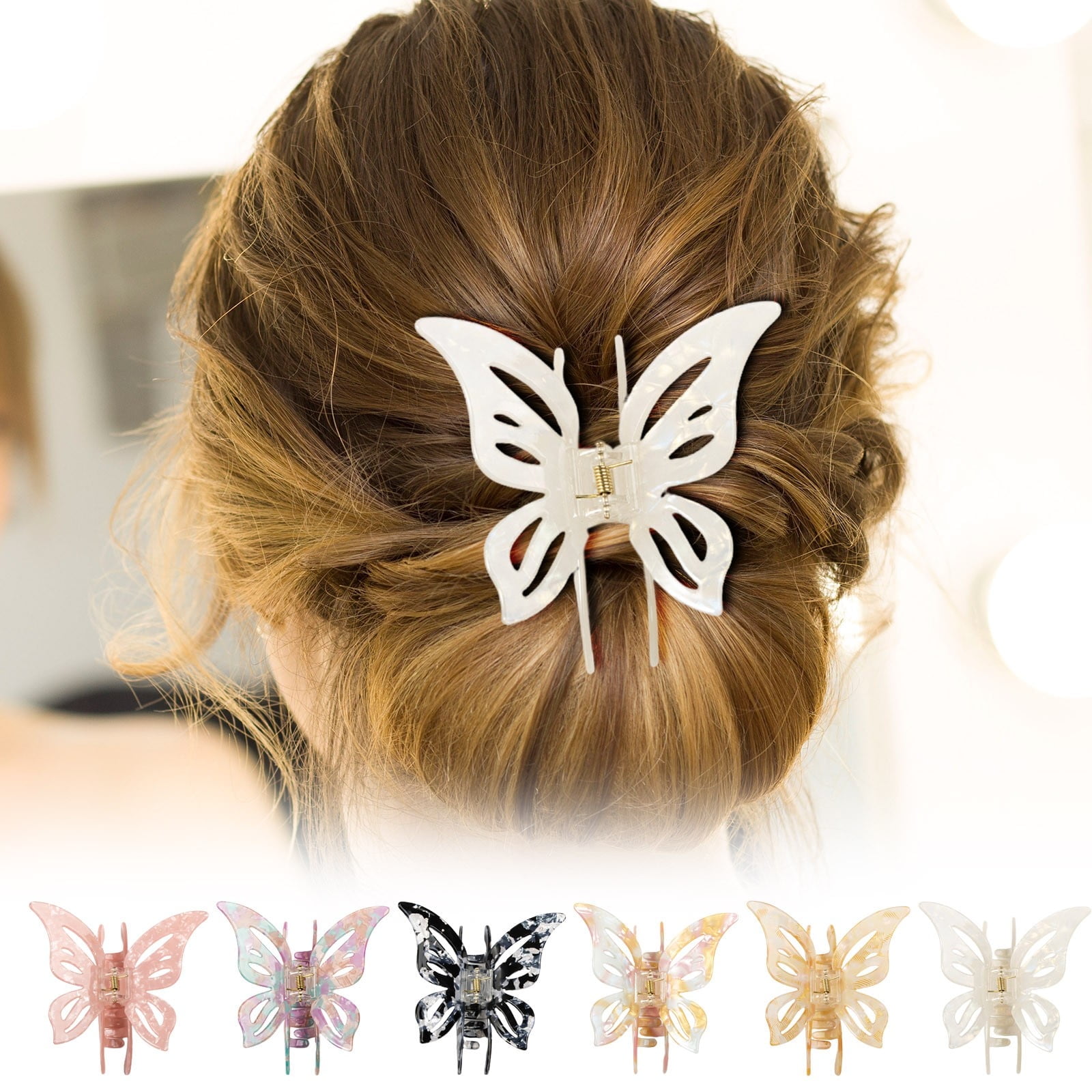 Stylish Acrylic Claw Hair Clip for Women - Large Oversized Grip Clip ...