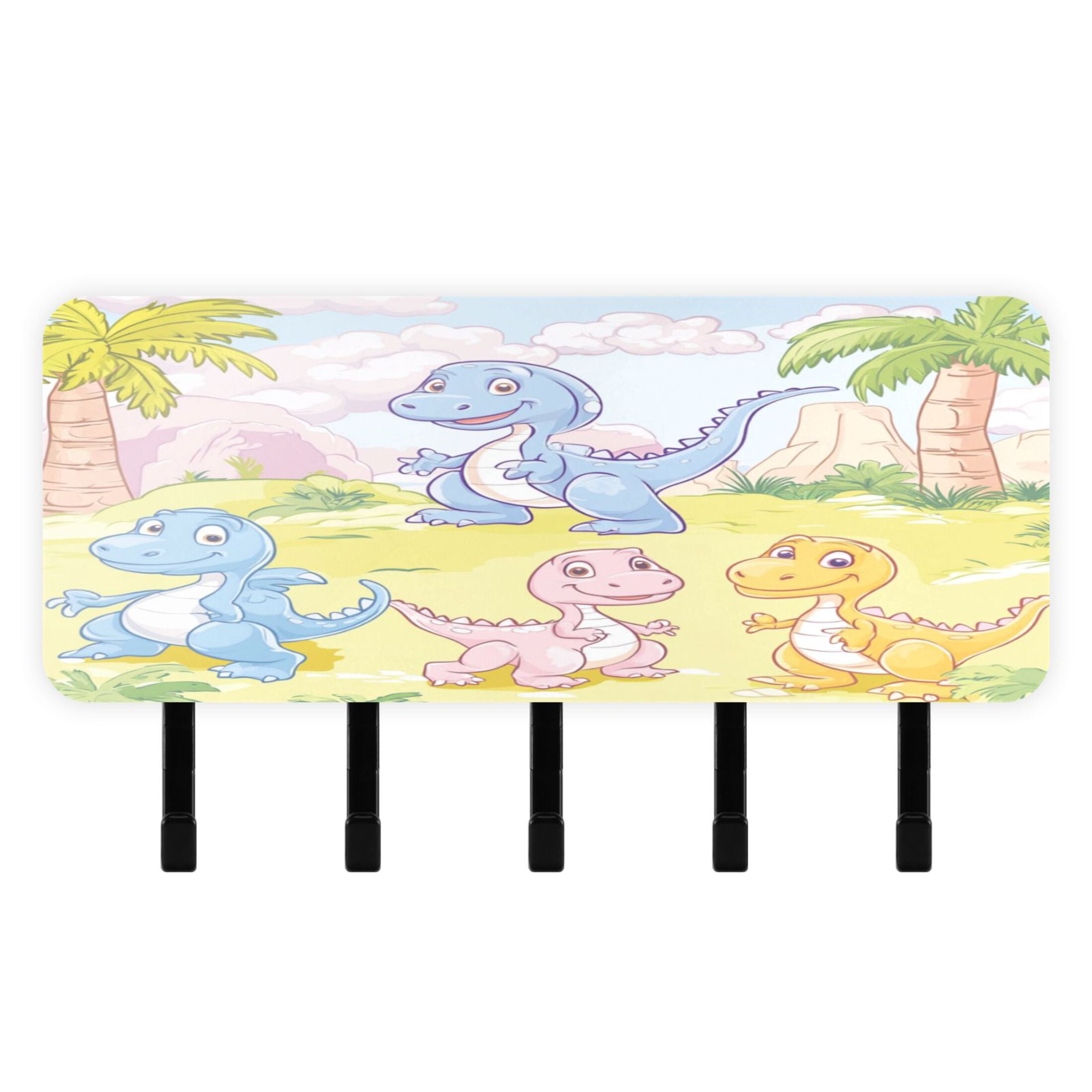 Stylish Acrylic Key Holder Wall Mount small shelf with hooks Decorative ...