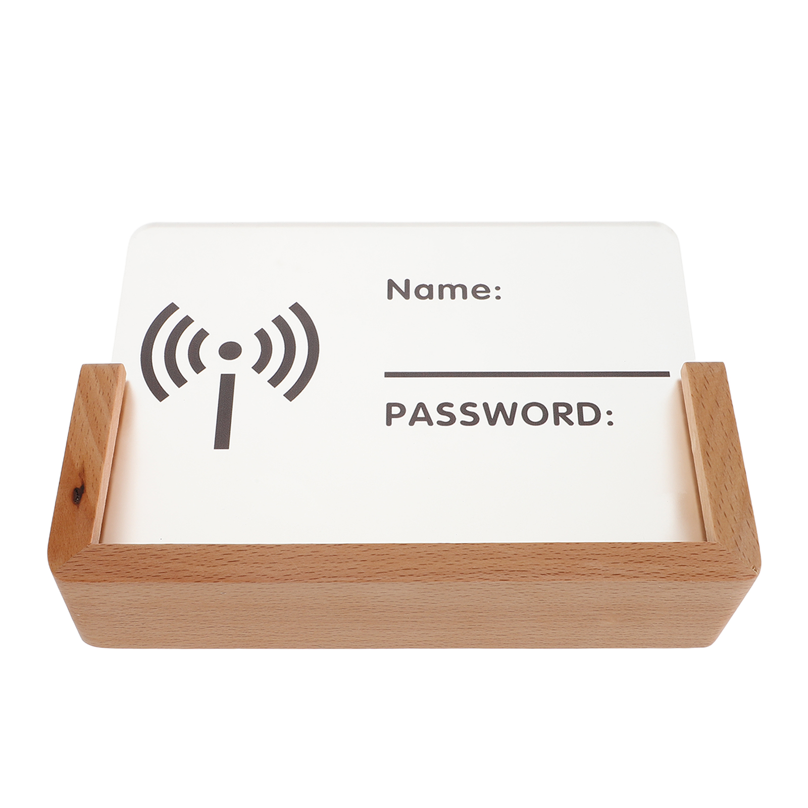 Elegant Acrylic WiFi Password Sign with Base, Stylish Home Decor for ...