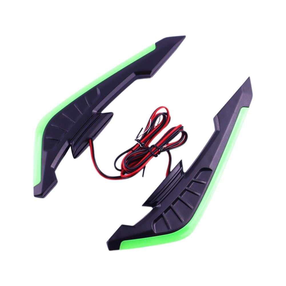 Stylish Aerodynamic Bike Spoiler Set with Multi-Color LED, ABS ...