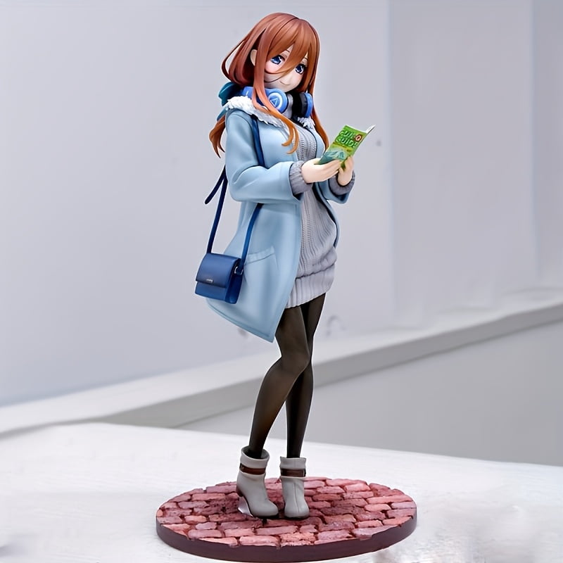 Stylish Anime Girl Figure in Knit Sweater - PVC Collectible with ...
