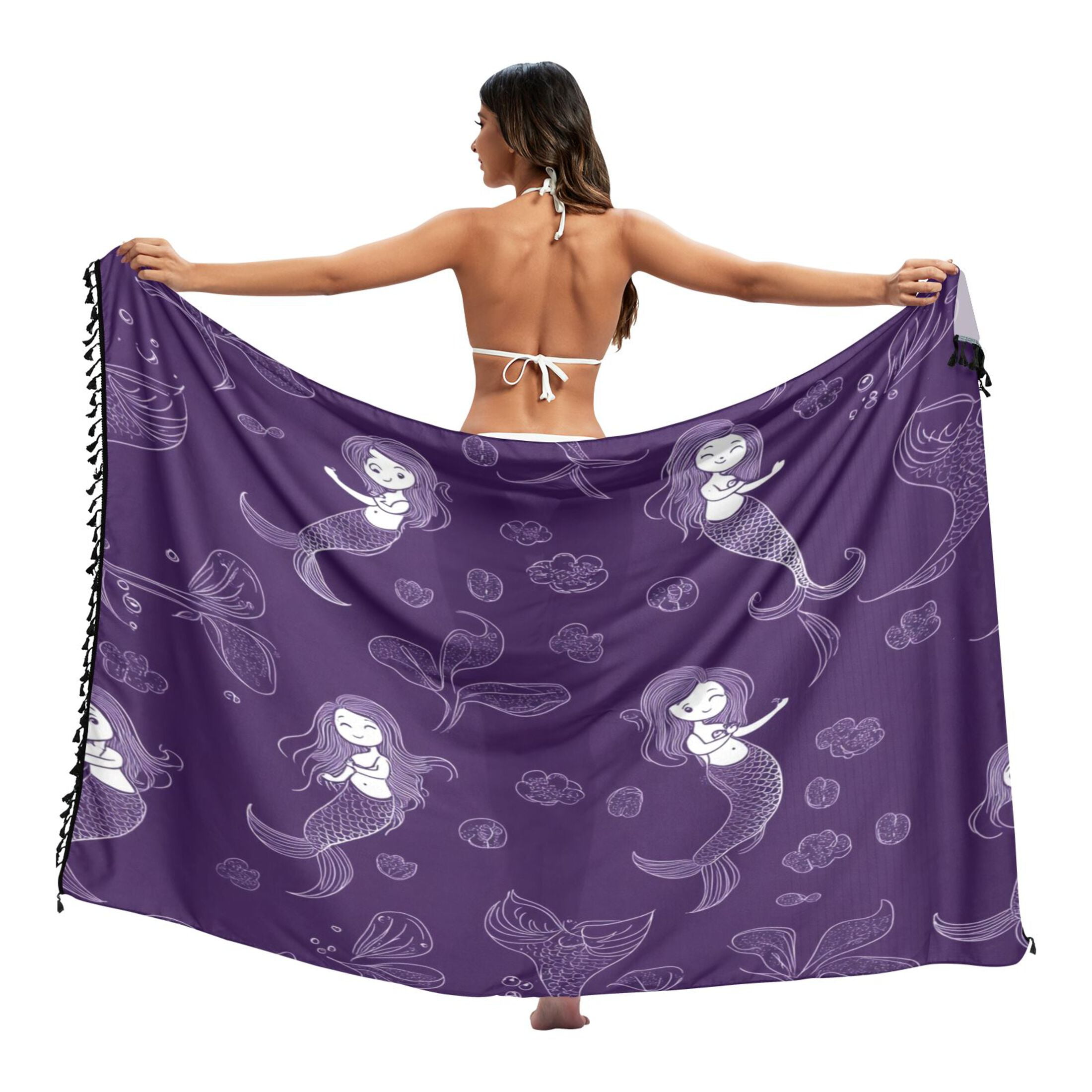 Stylish Beach Wrap Skirt Women's Beach Wrap Cover-Up for Swimwear, Dress, Shawl & Sun Protection ...