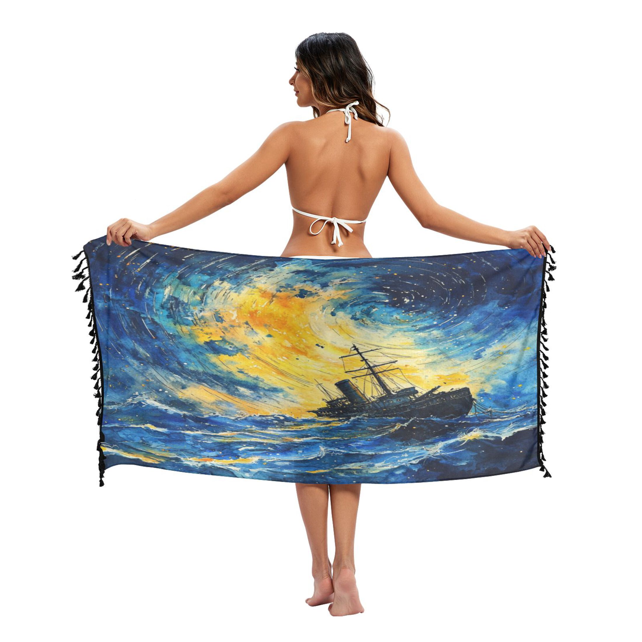 Stylish Beach Wrap Skirt Women's Beach Wrap Cover-Up for Swimwear, Dress, Shawl & Sun Protection ...