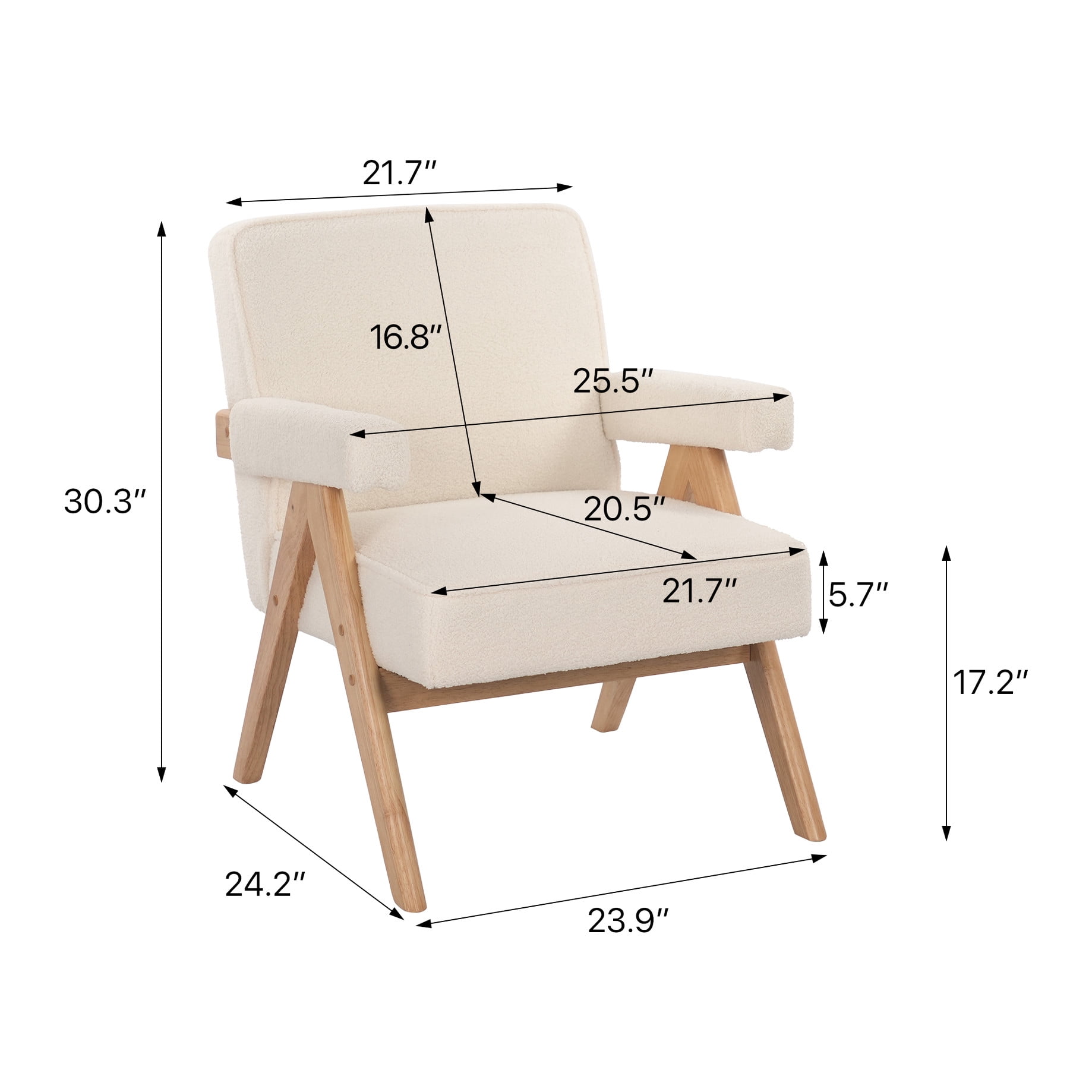 Stylish Beige Armchair With Cushions - Elevate Your Decor Living Room ...