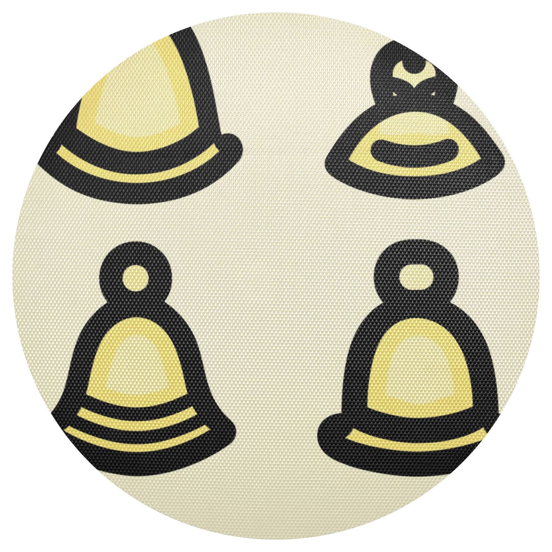 Stylish Bell Designs 4-Piece 15.4in Heat-Proof PVC Plate Mats, Easy Cut ...
