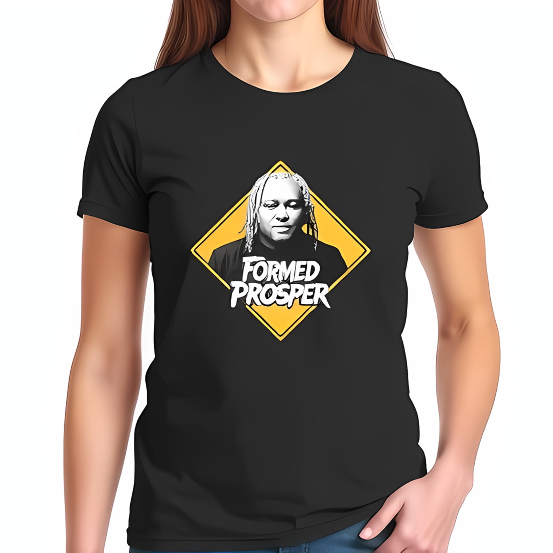 Stylish Black Cotton Short Sleeve T-Shirt with Bold Graphic Design ...