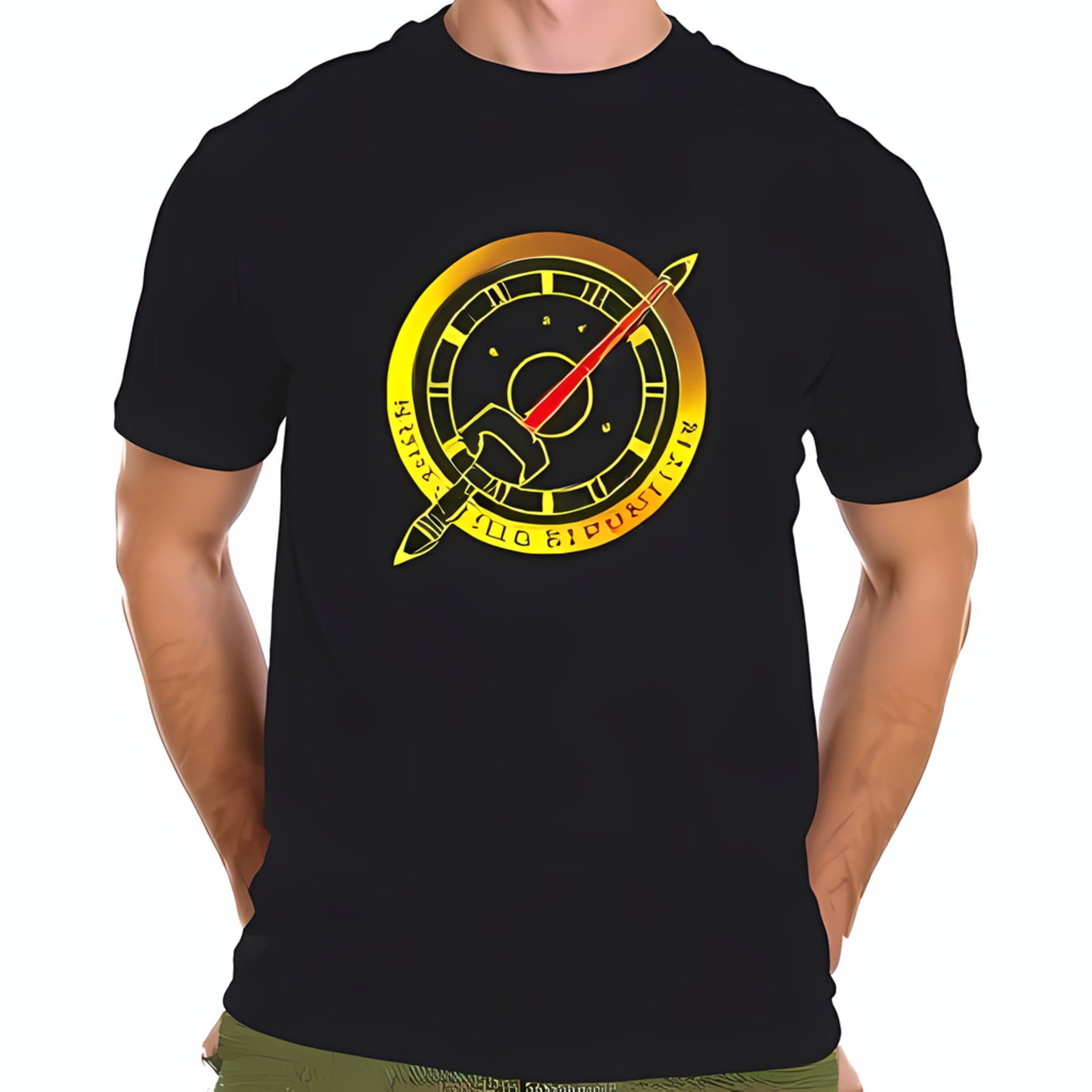 Stylish Black Cotton Short Sleeve T-Shirt with Bold 'THE VELING ...