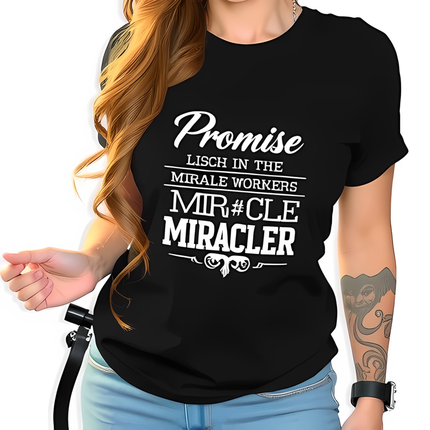 Stylish Black Cotton Short Sleeve T-Shirt with Bold Whimsical ...
