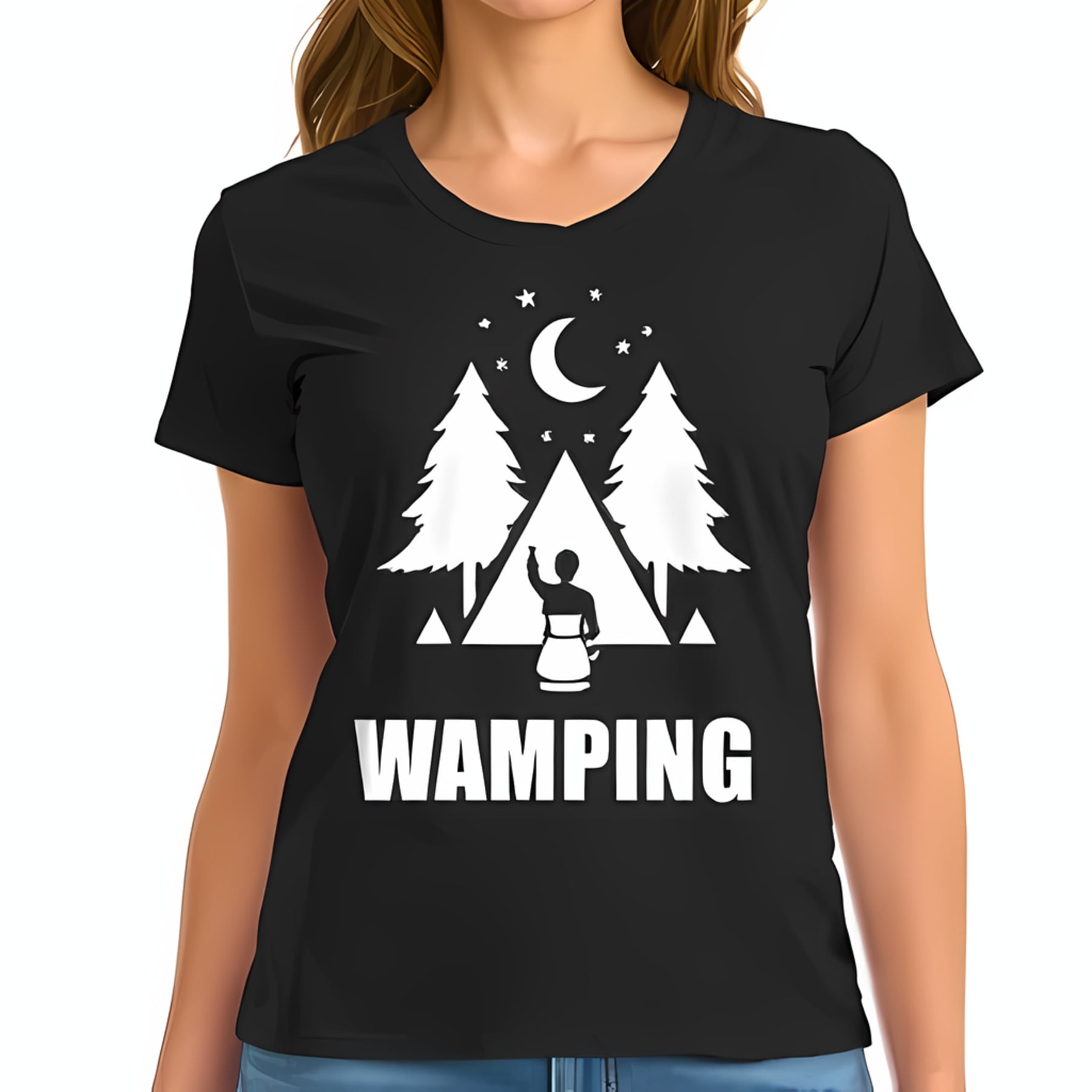 Stylish Black Cotton Short Sleeve T-Shirt with White Graphic Design of ...