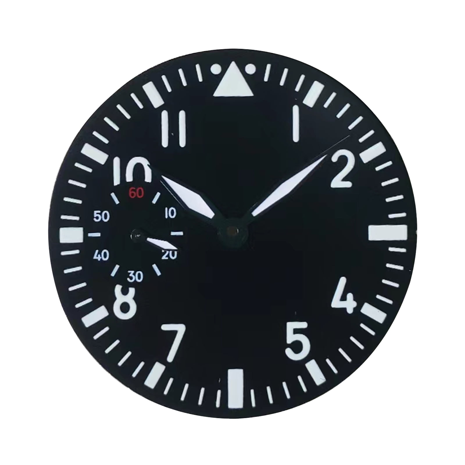 Stylish Black Dial with Luminous Numerals for ETA 6497, Seagull ST3600 ...