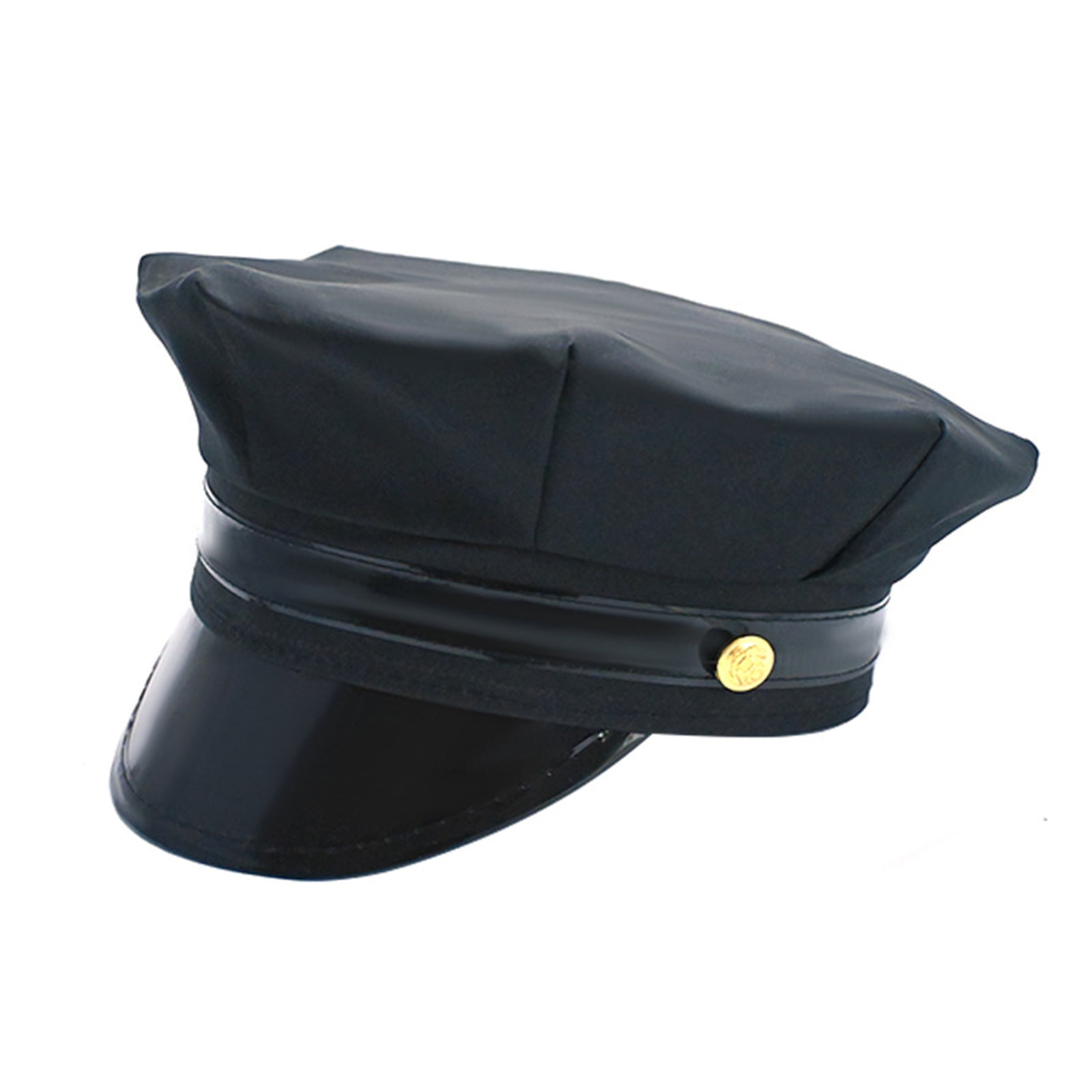 Stylish Black Polices Officer Hat With Practical Polyester Construction ...