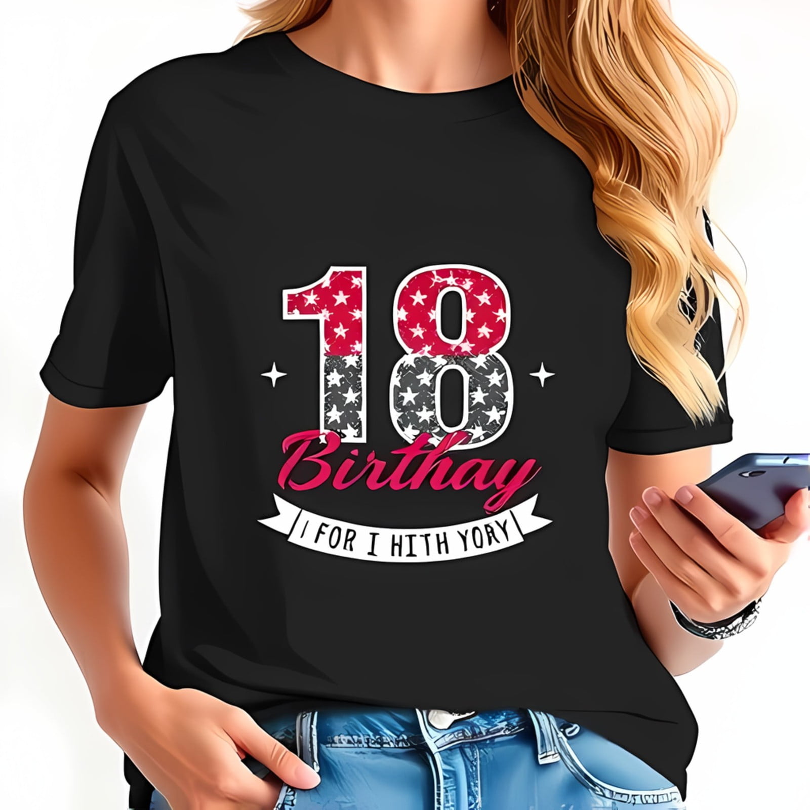 Stylish Black Short Sleeve Shirt For 18th Birthday Celebration ...
