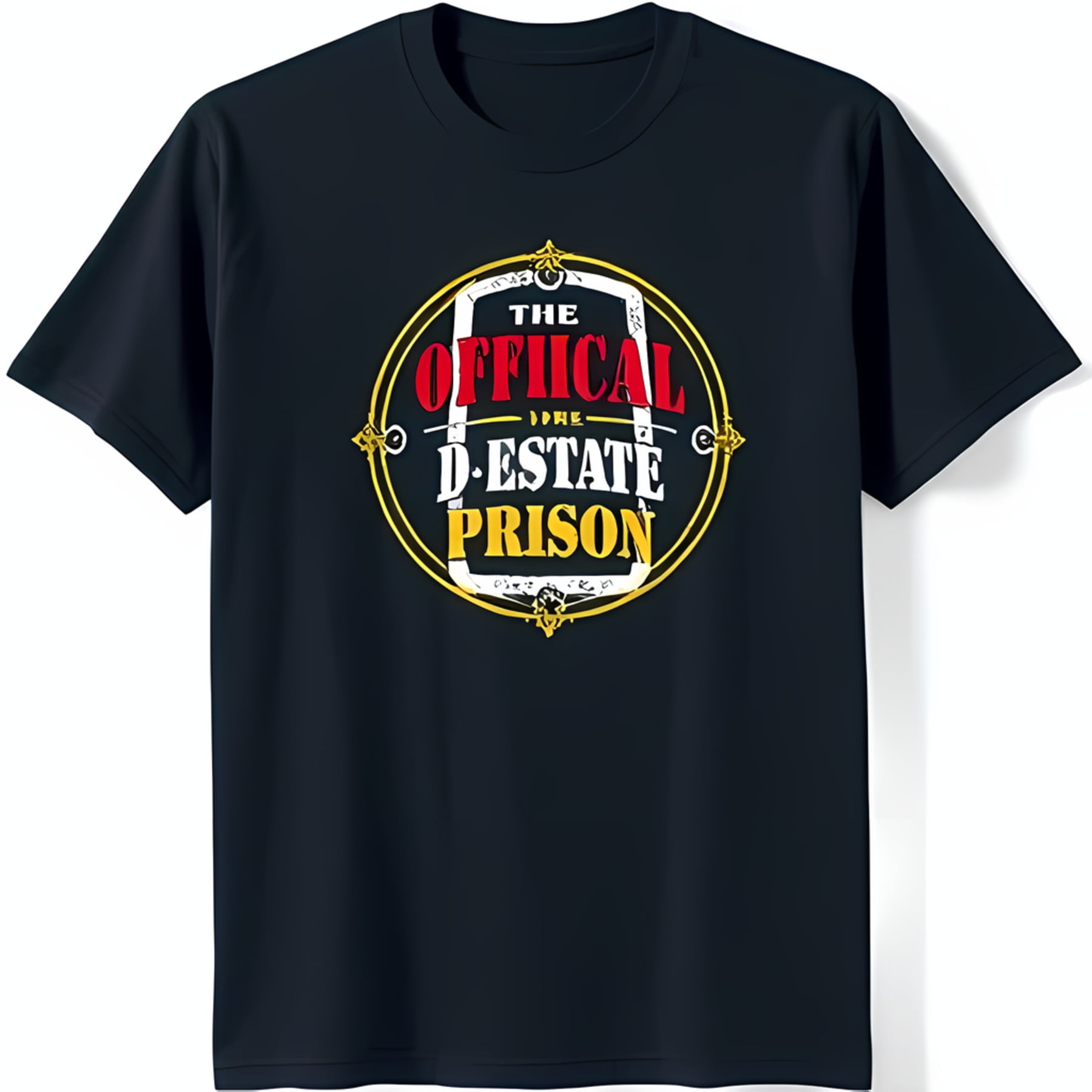 Stylish Black T-Shirt with Eye Catching Chest Graphic Design for Trendy ...