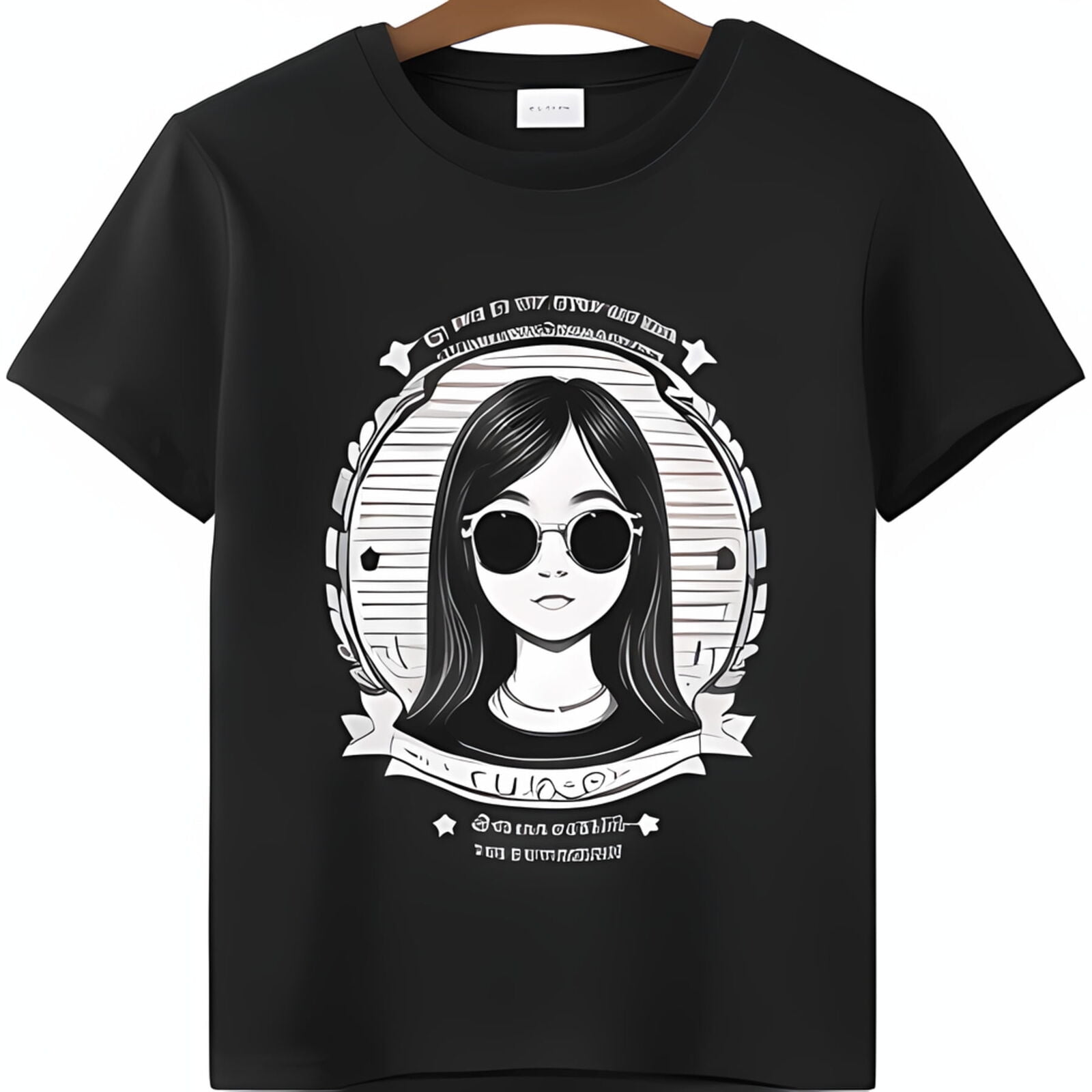 Stylish Black T-Shirt with Eye Catching Chest Graphic for Unique ...
