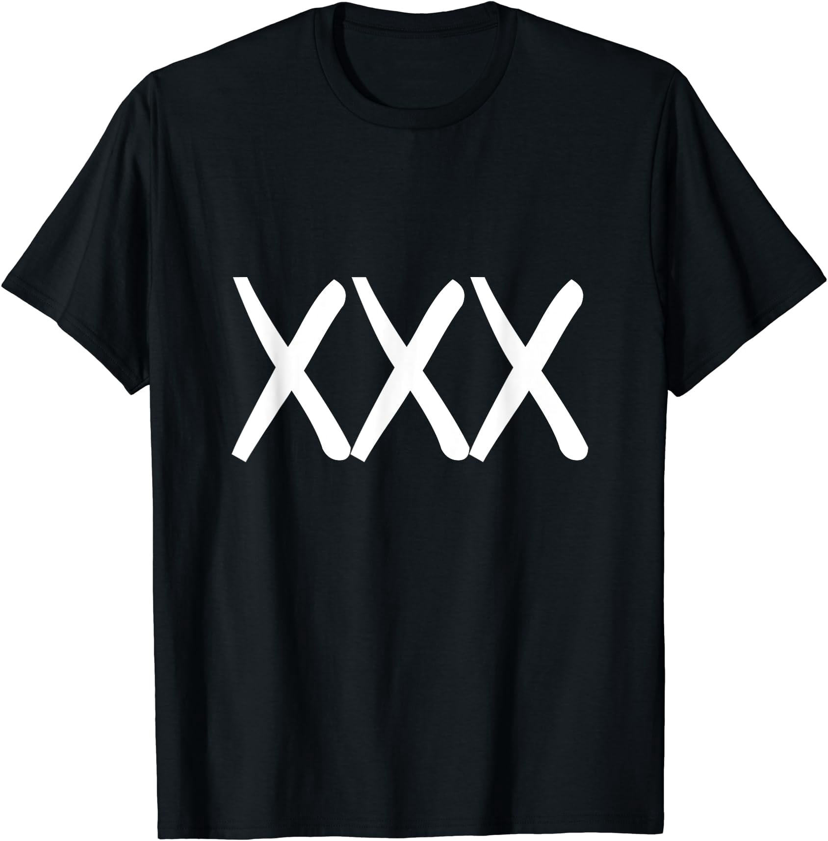 Stylish Black T-Shirt with Intersecting White Lines Design for Modern ...