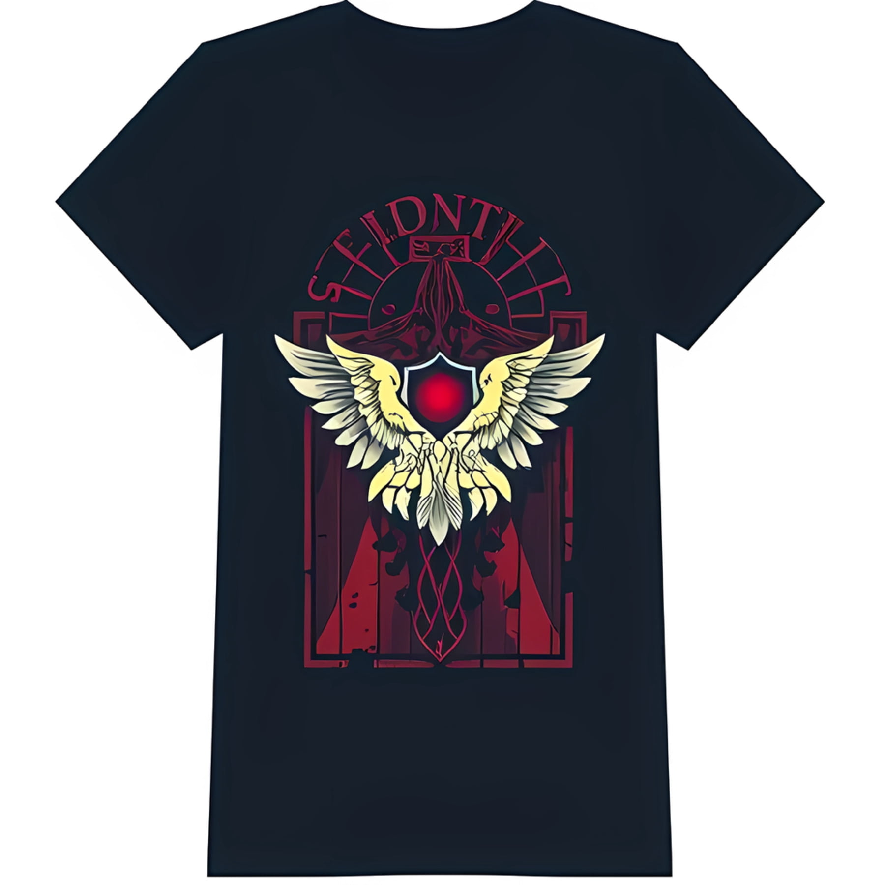 Stylish Black T-Shirt with Subtle Graphic Design & Comfortable for Any ...