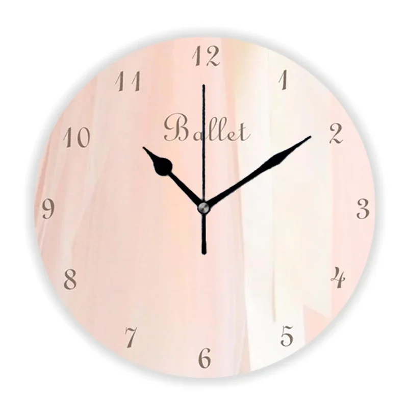Stylish Black White Ballerina Silhouette Ballet Dancer Wall Clock for ...