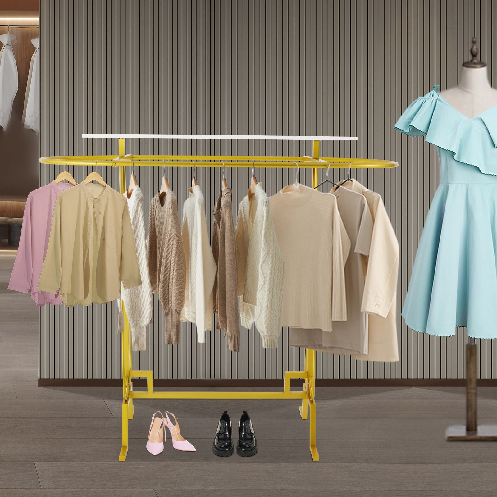 Stylish Black and Gold Retail Counter Display Rack with 5 Tiers ...