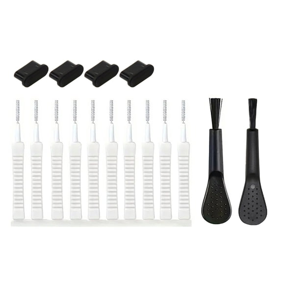 Stylish Black and White Cleaning Kit for Mobile Phone Speaker ...