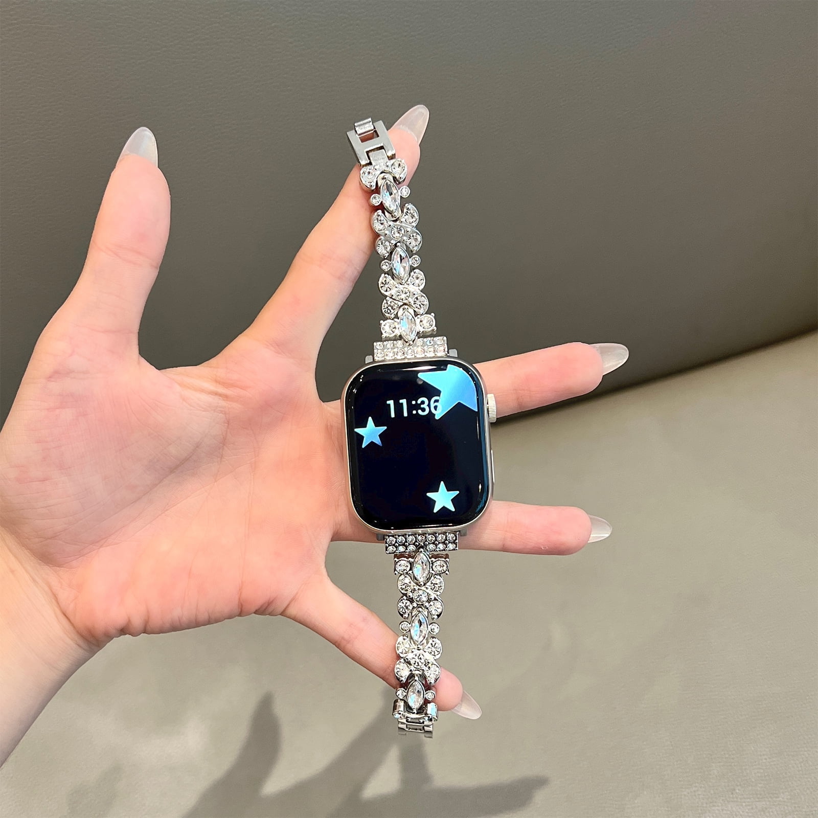 Stylish Bling Glitter Diamond Apple Watch Band for Apple Watch 42mm ...