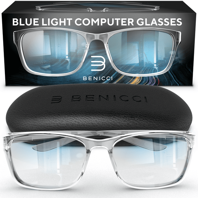 Stylish Blue Light Computer Blocking Glasses for Women and Men Ease ...