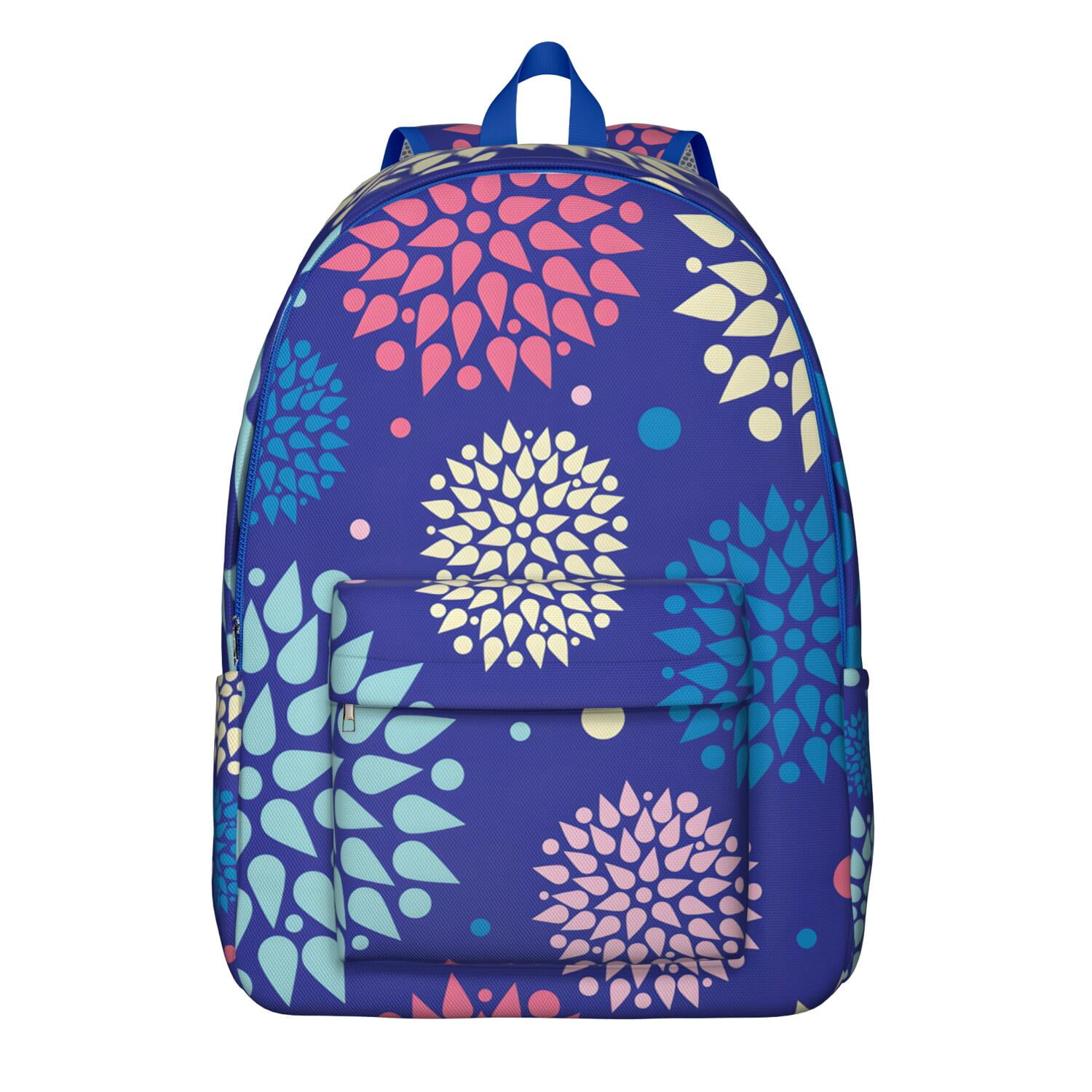 Stylish Bohemian Backpack Unisex, Spacious Boho Bookbag with Front ...