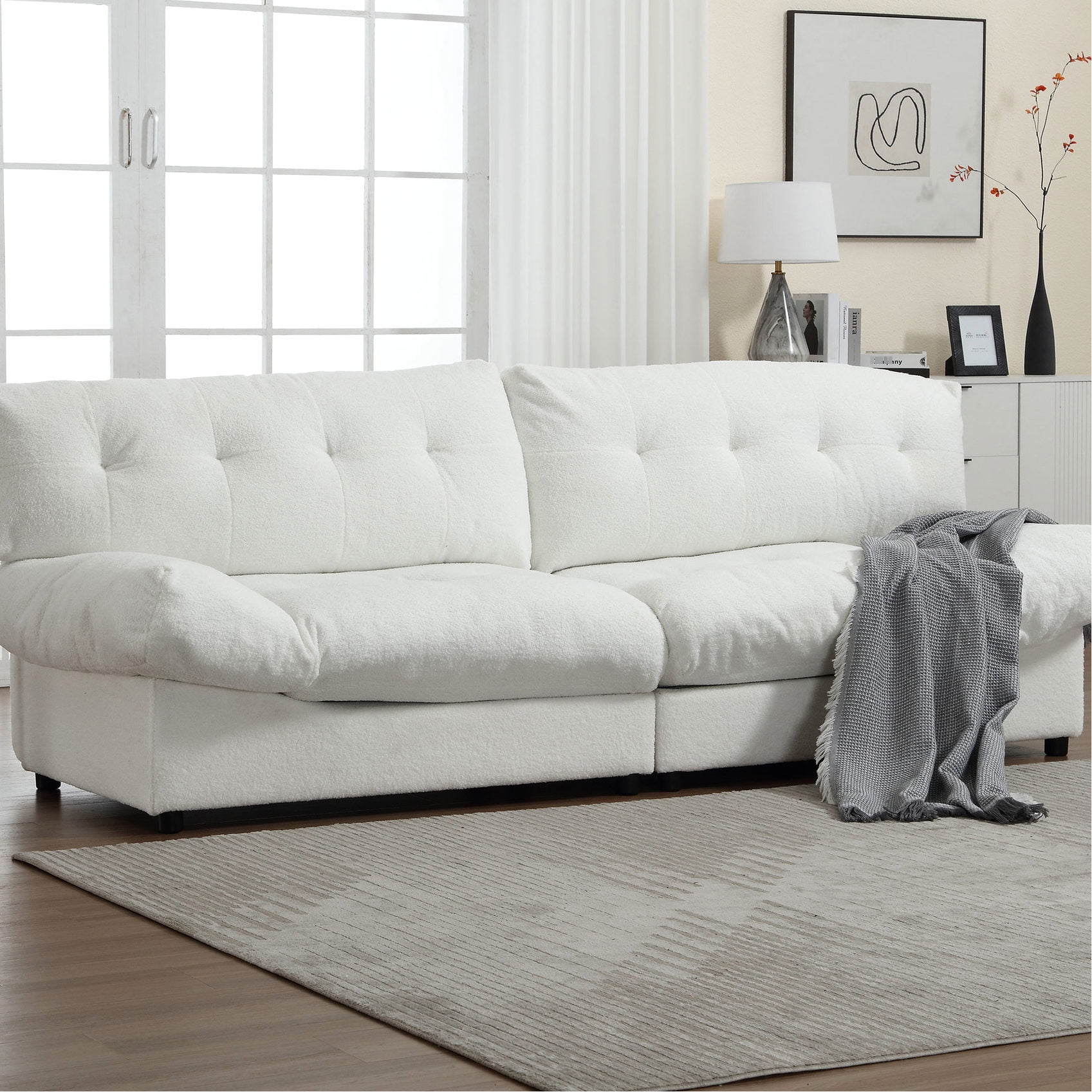 Stylish Button Tufted Design - Great for Family Story - Telling in ...