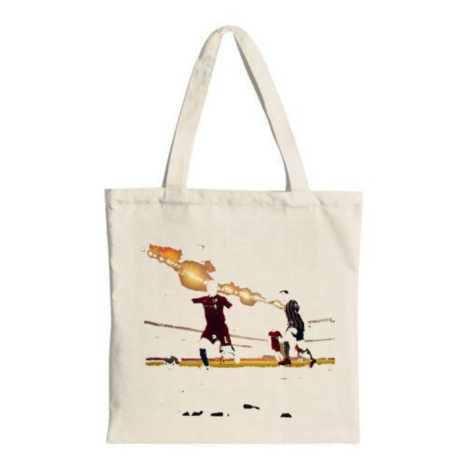 Stylish Canvas Tote Bag with Bold Boxing Ring Illustration - Perfect ...