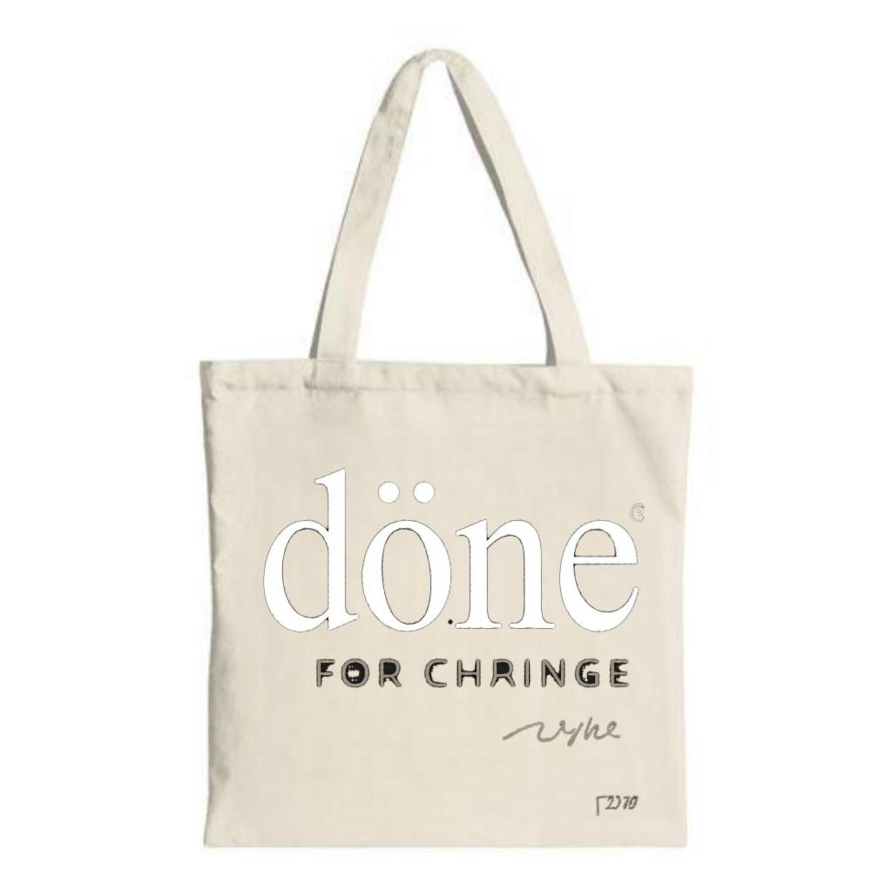 Stylish Canvas Tote Bag with Bold ' DONE ' Design ' FOR CHANGING ...