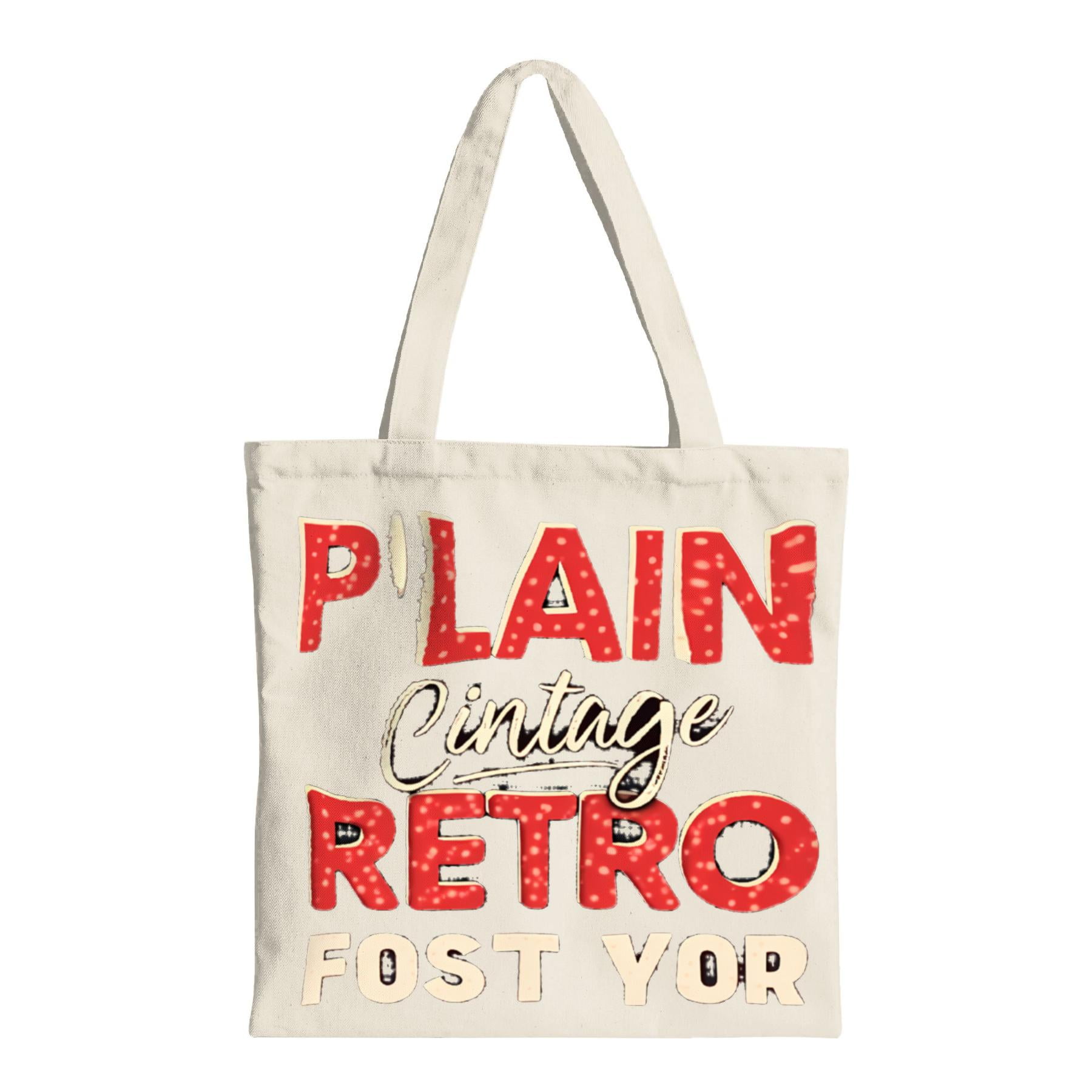 Stylish Canvas Tote Bag with Bold ' and ' RETRO ' Design - Perfect ...