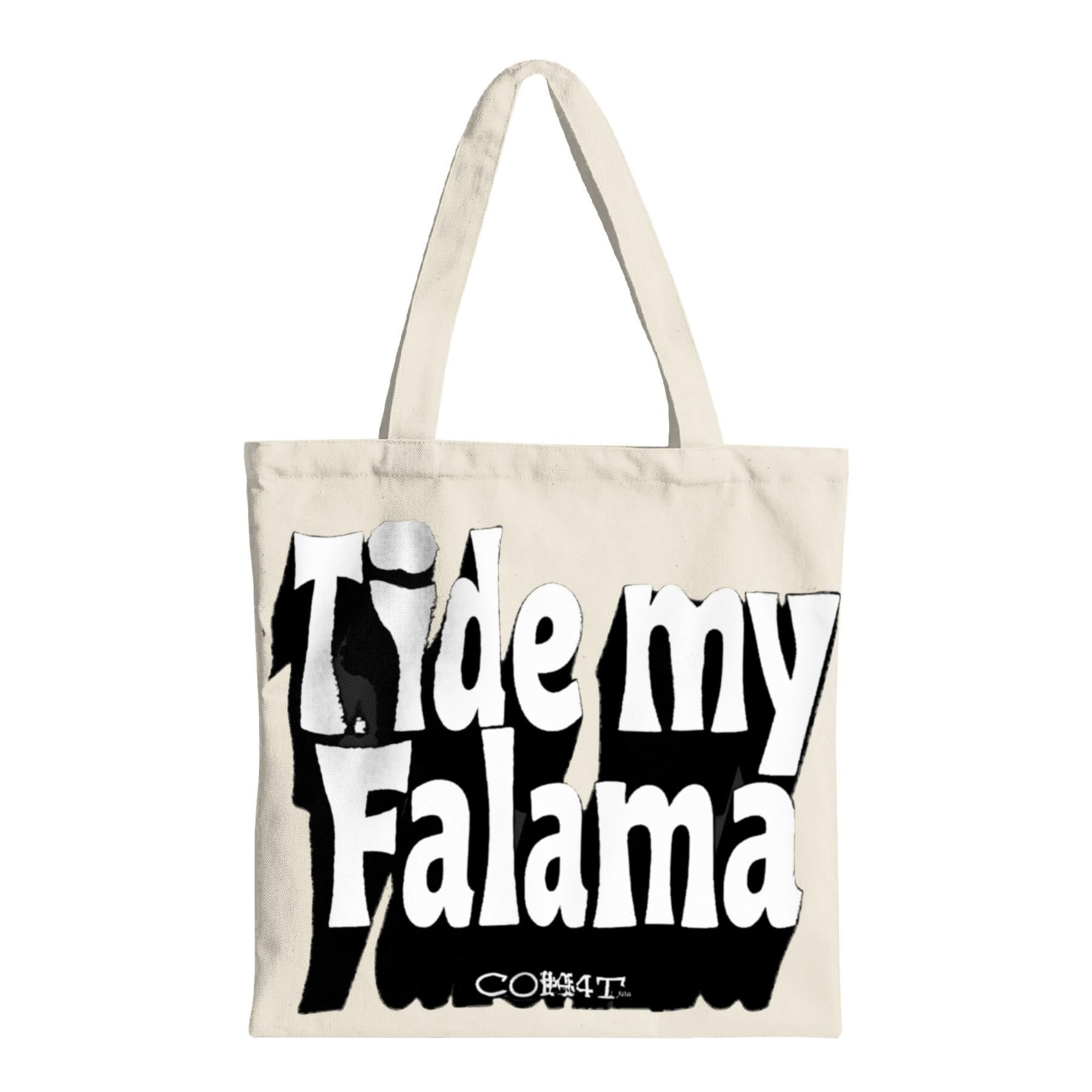 Stylish Canvas Tote Bag with Bold ' my Falama ' Text Design Reusable ...