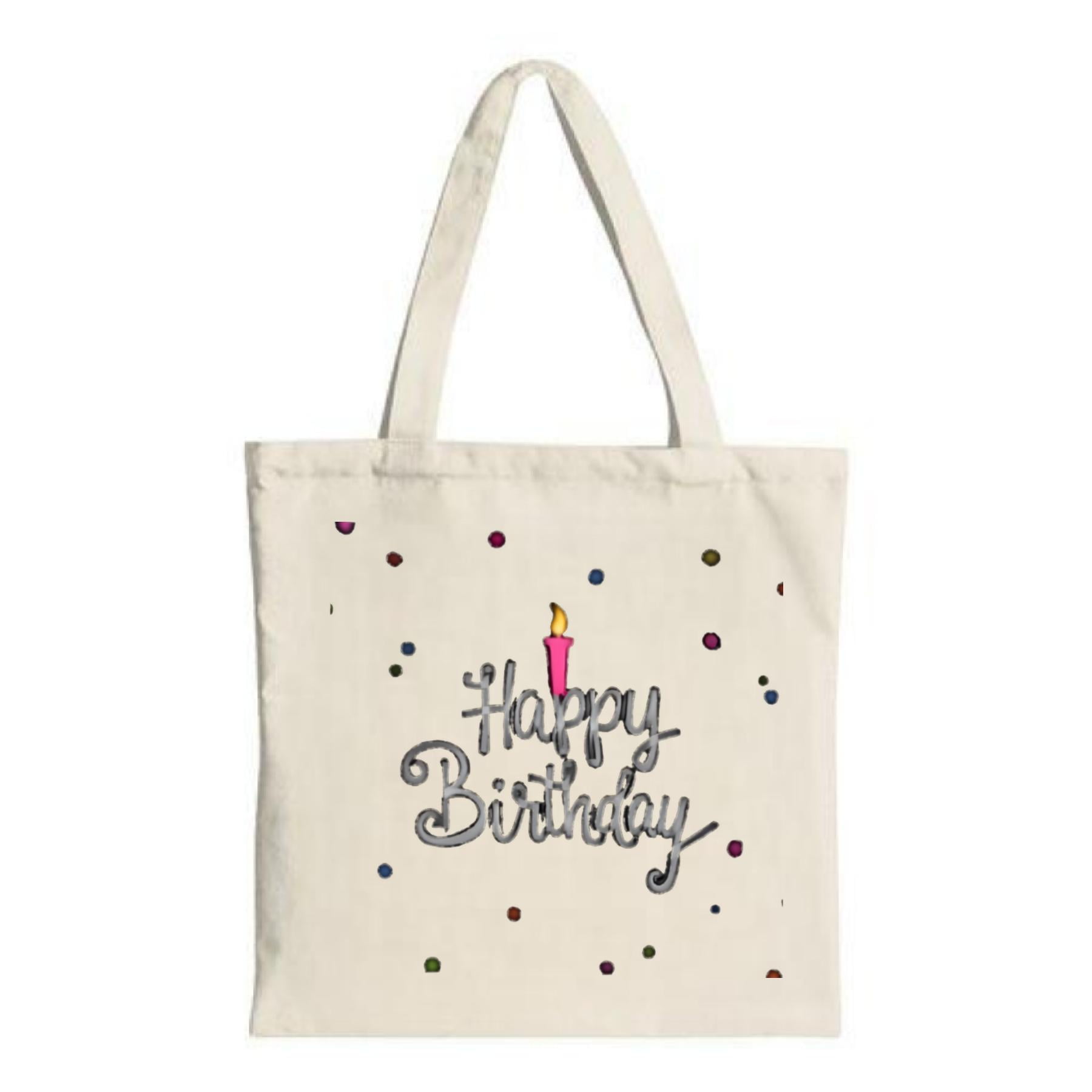 Stylish Canvas Tote Bag with Vibrant Orange and Pink Splash Design ...