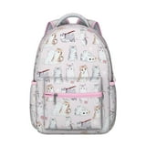 Stylish Cat Print Backpack for Women & Teens - Waterproof School ...