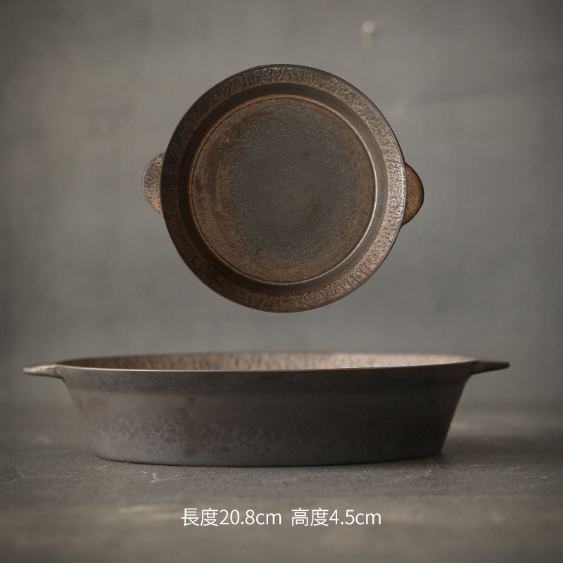 Stylish Ceramic Dinnerware Set - Creative Round Plates for Steaks ...